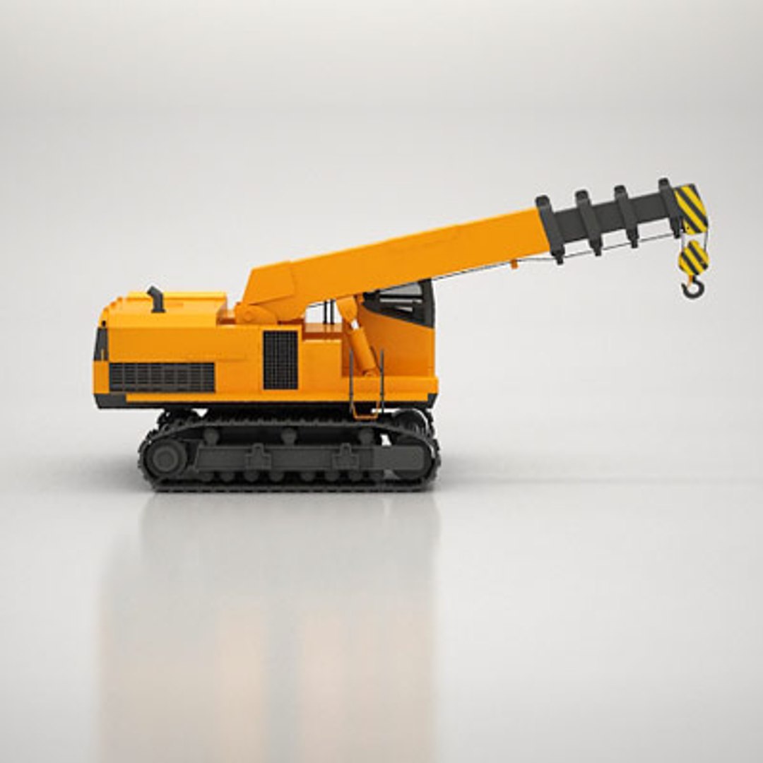 Telescopic Crawler Crane 3d 3ds