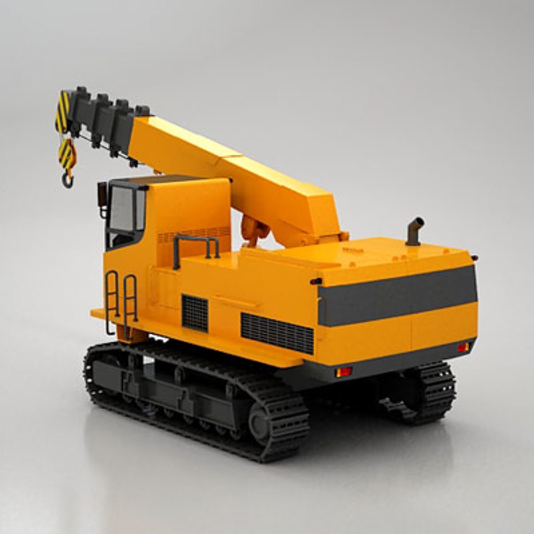 Telescopic Crawler Crane 3d 3ds