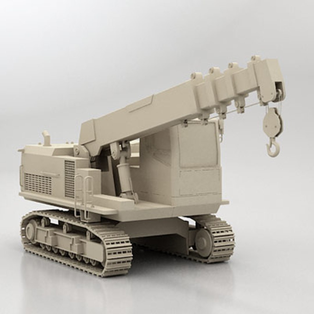 Telescopic Crawler Crane 3d 3ds