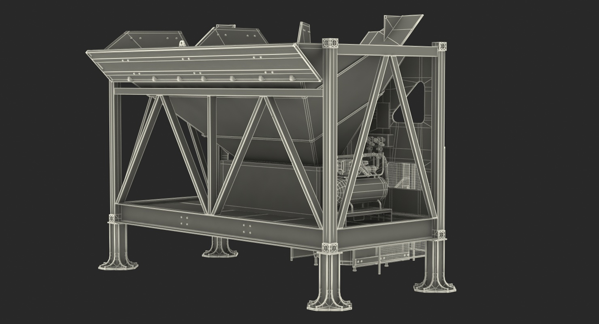 Industrial Sorting Machine Model - TurboSquid 1407052