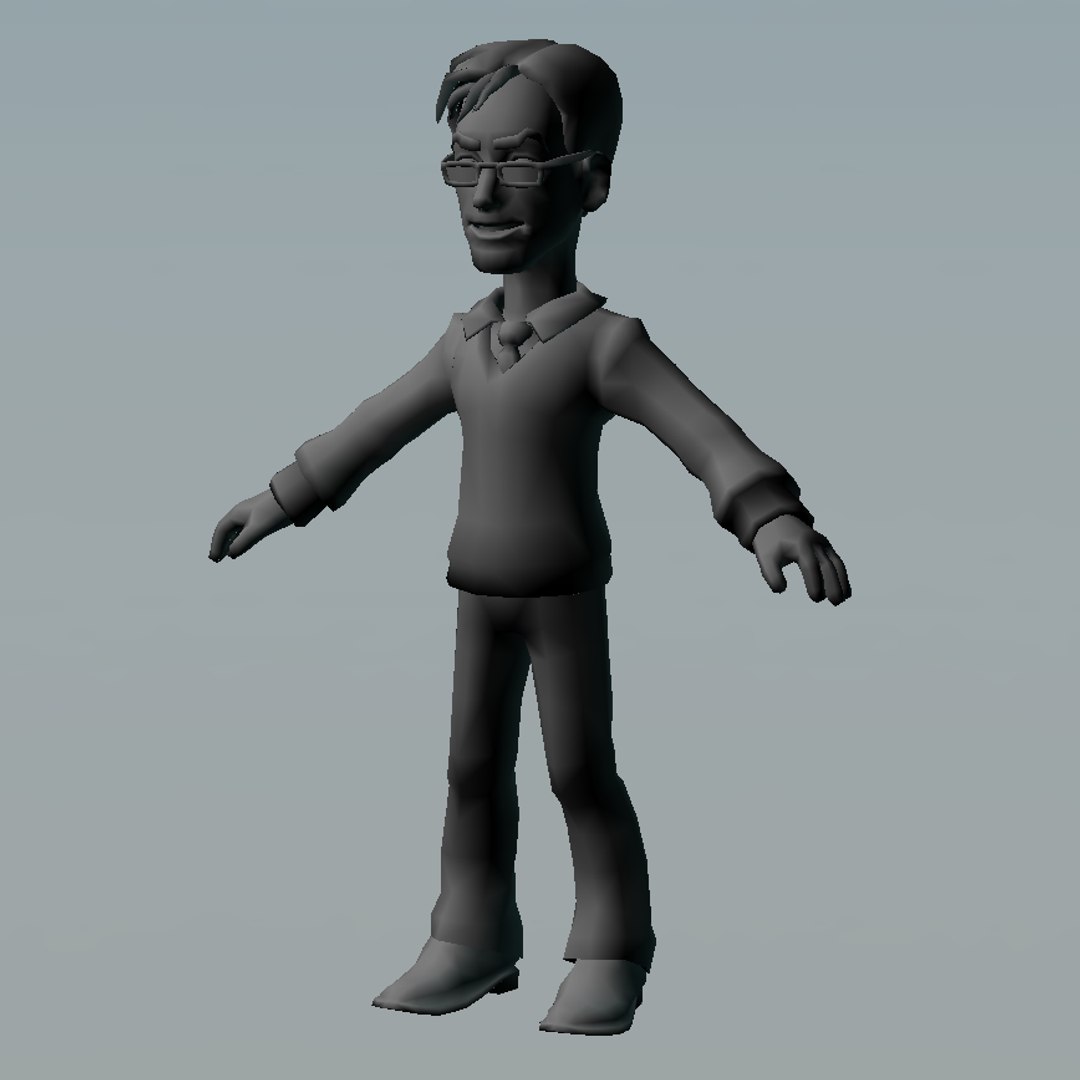 Citizen Animation 3d Model