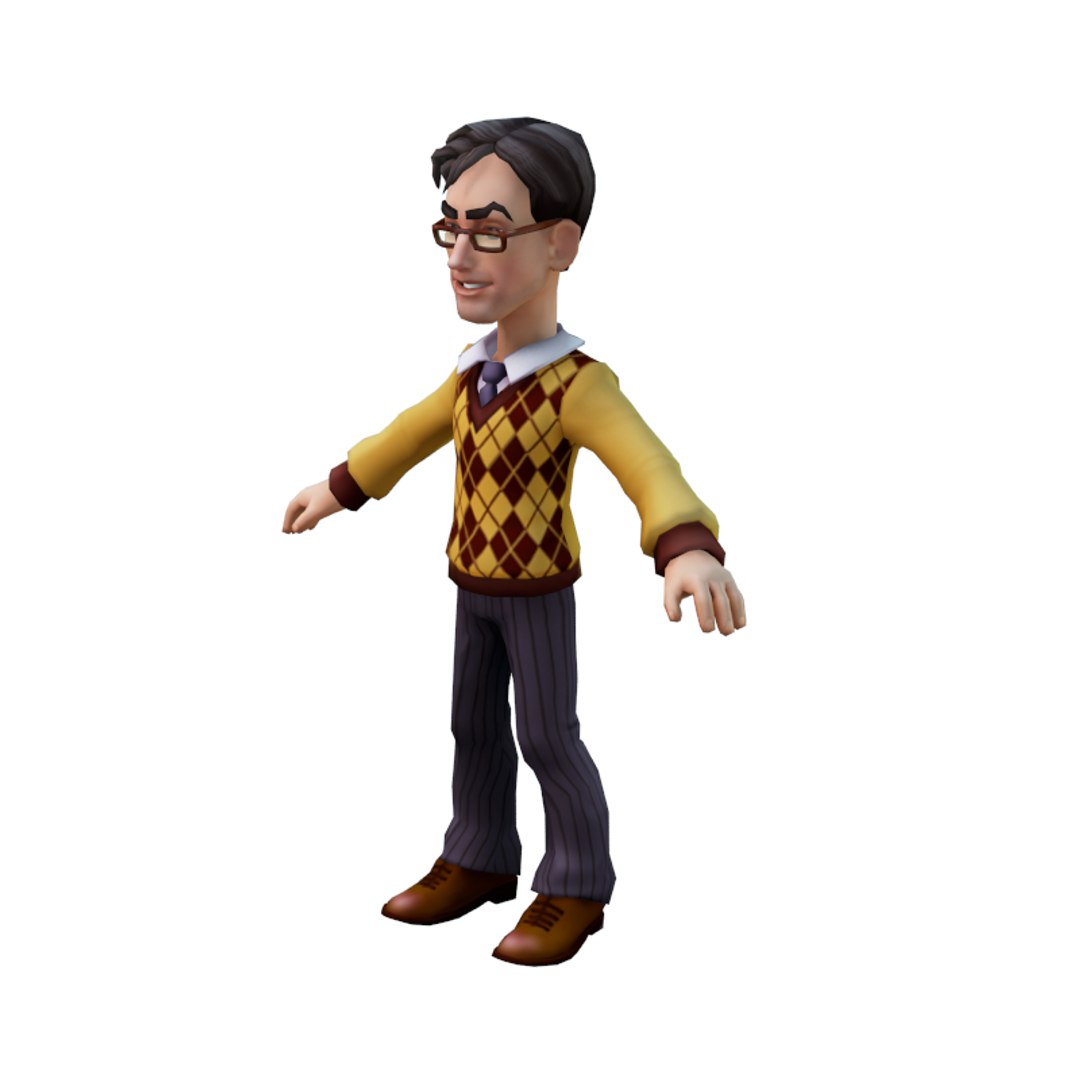 Citizen Animation 3d Model