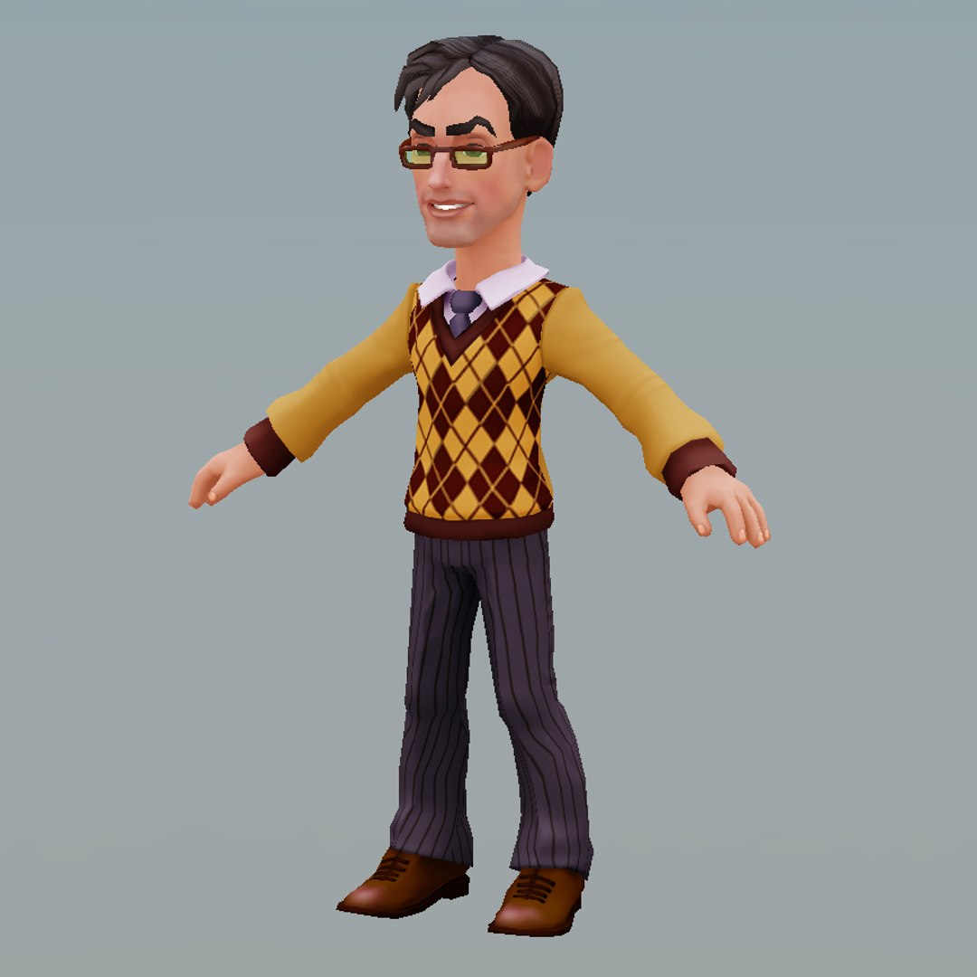 Citizen Animation 3d Model