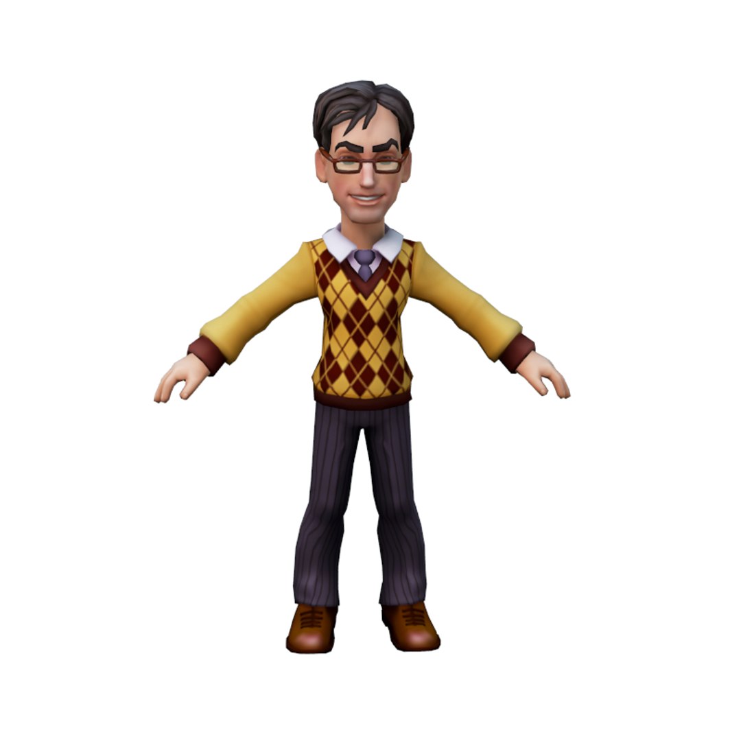 Citizen Animation 3d Model