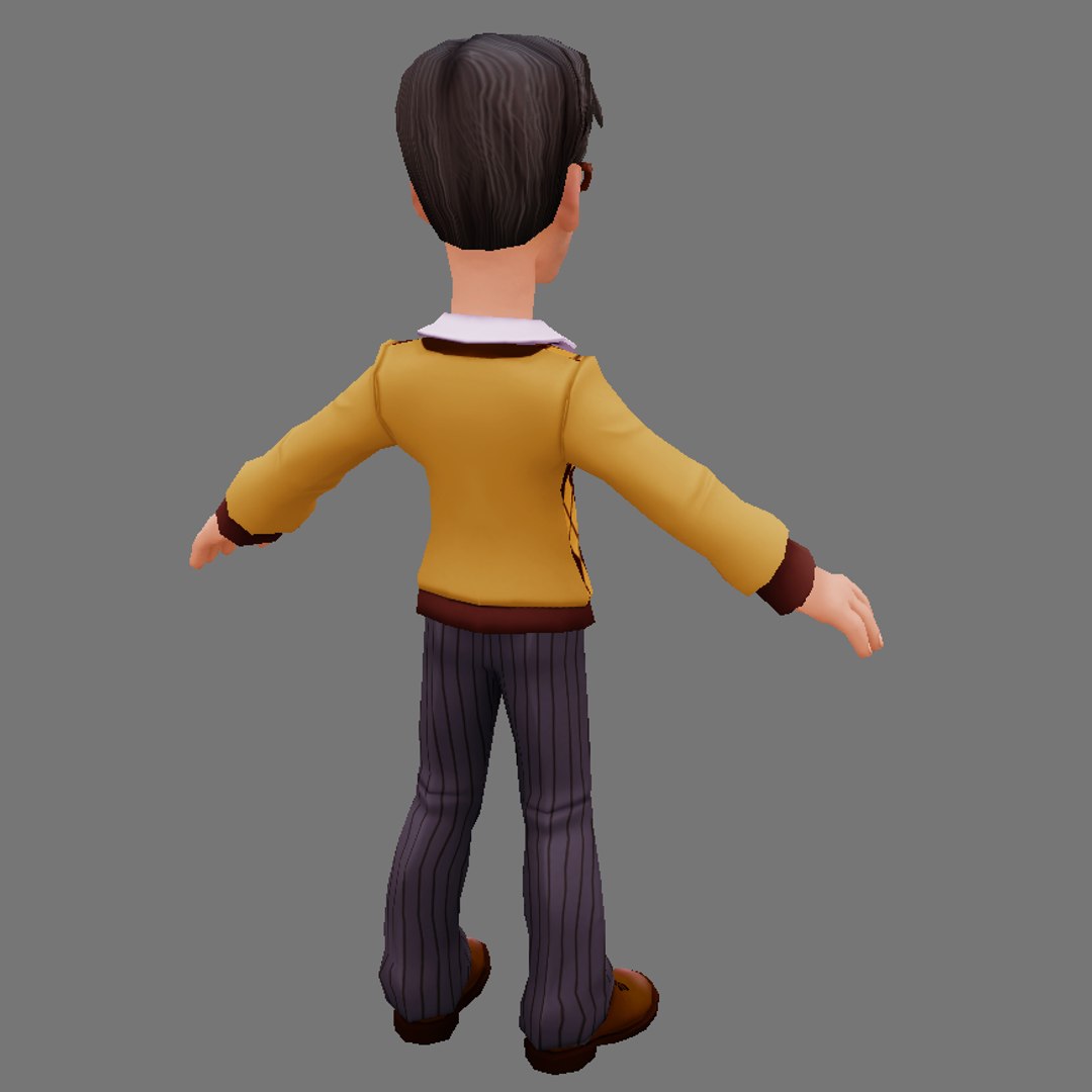Citizen Animation 3d Model