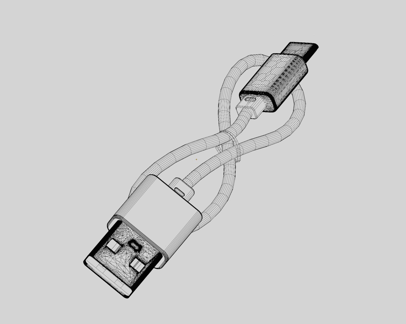 USB Cable 3D Model - TurboSquid 2125549