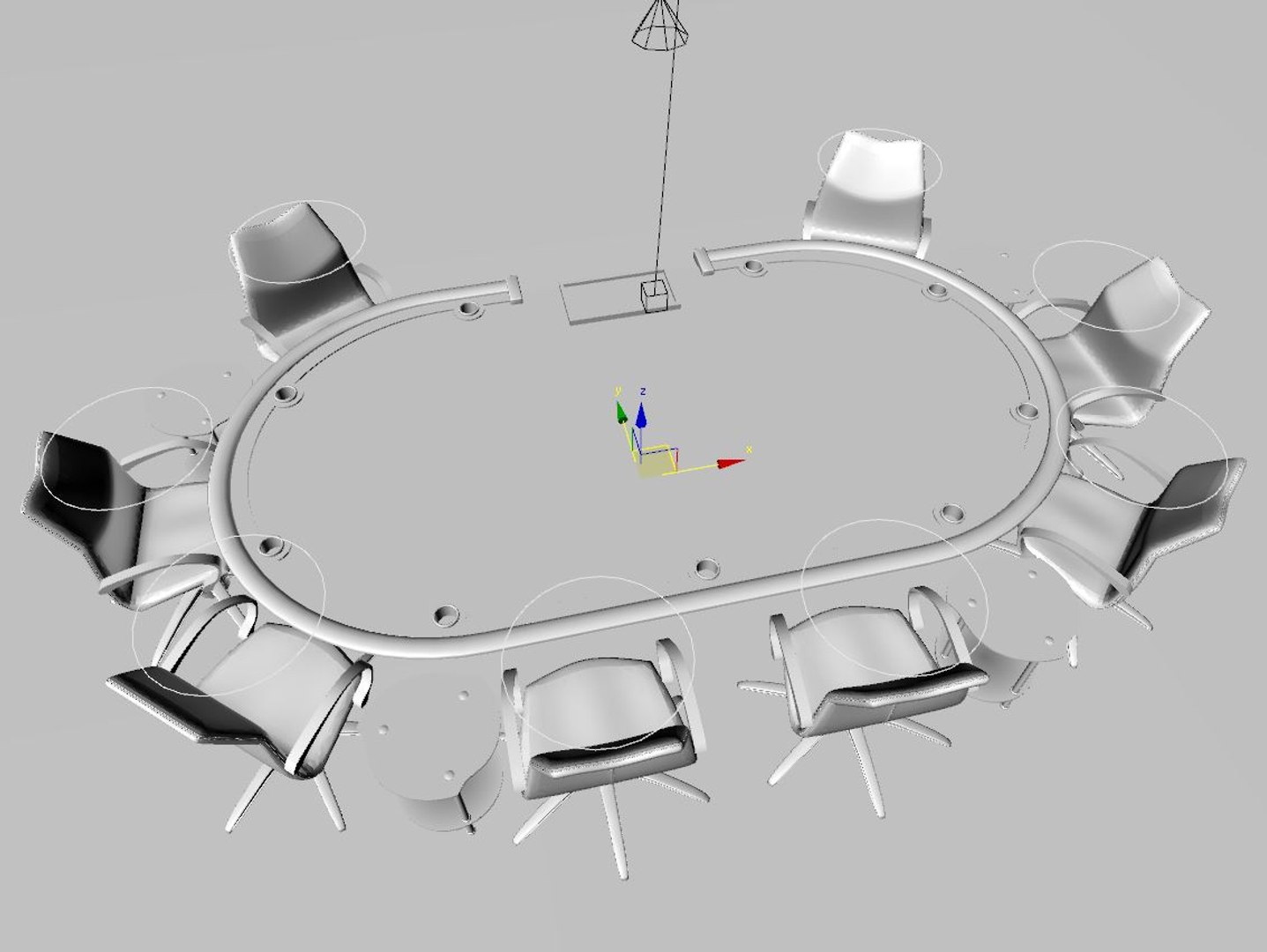 3d Holdem Poker Table Render Model