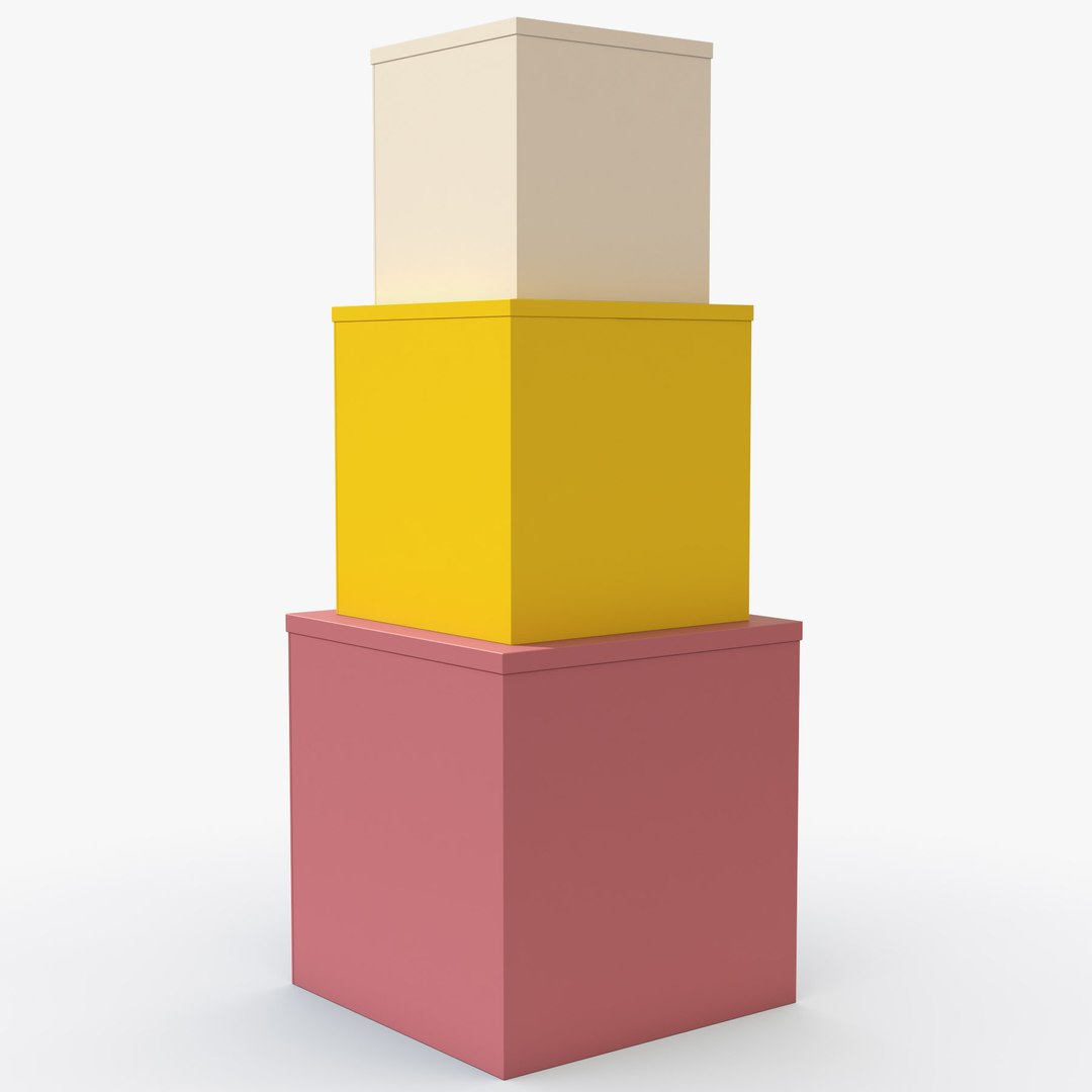 3d Toys Boxes Model