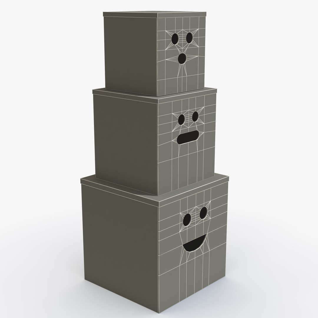 3d Toys Boxes Model
