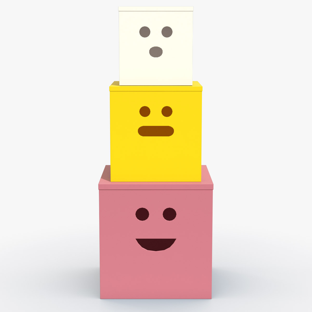 3d Toys Boxes Model