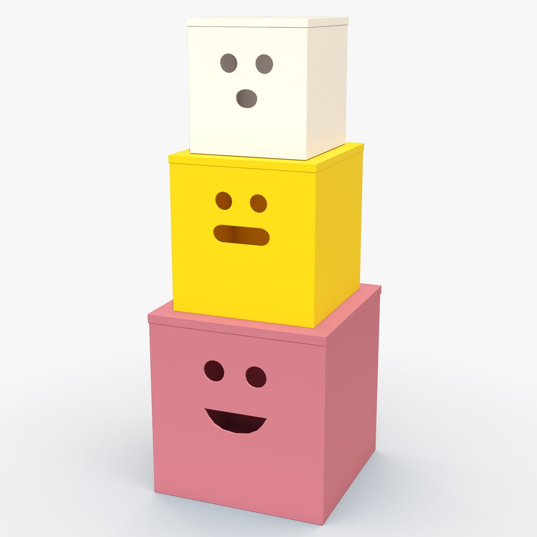 3d Toys Boxes Model