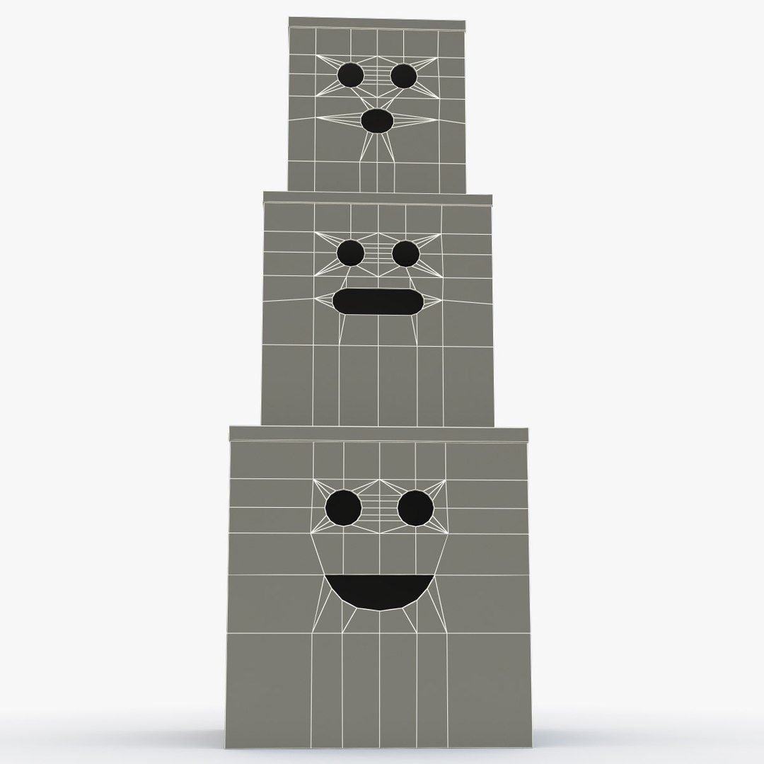 3d Toys Boxes Model
