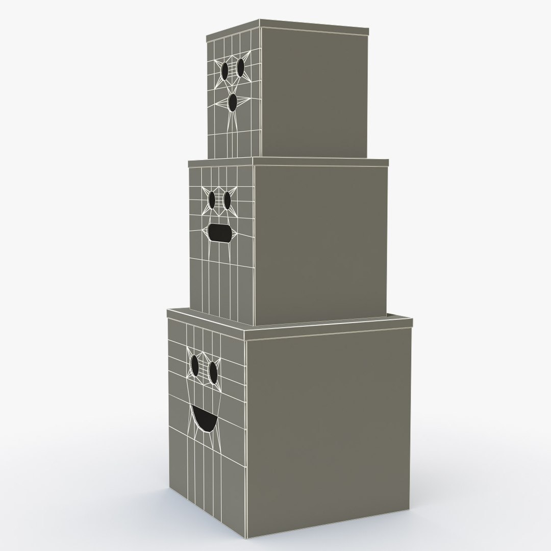 3d Toys Boxes Model