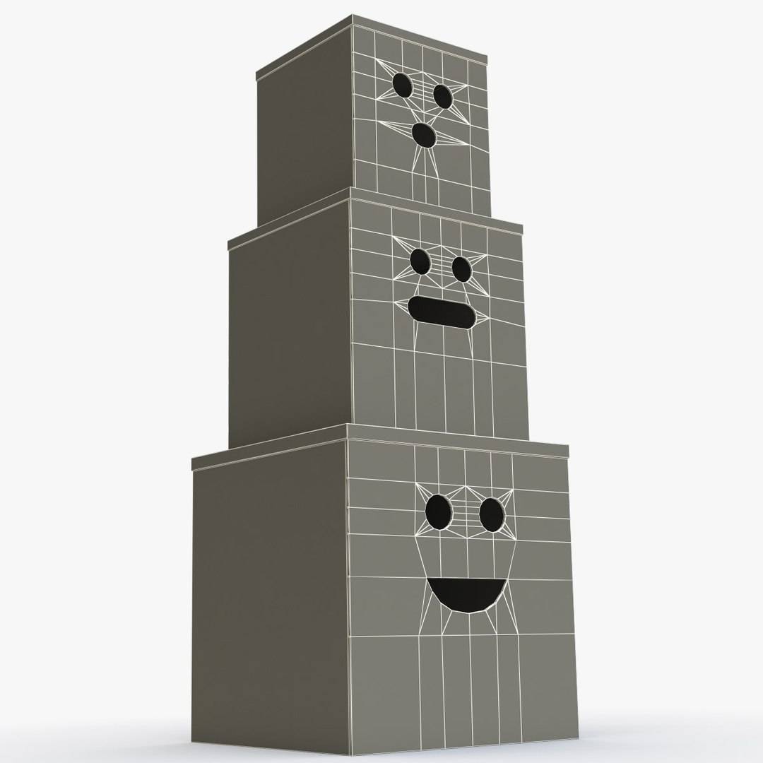 3d Toys Boxes Model
