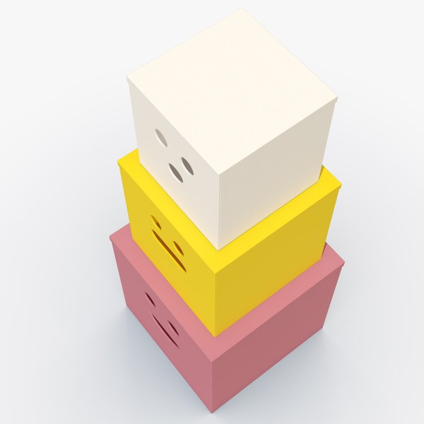 3d toys boxes model