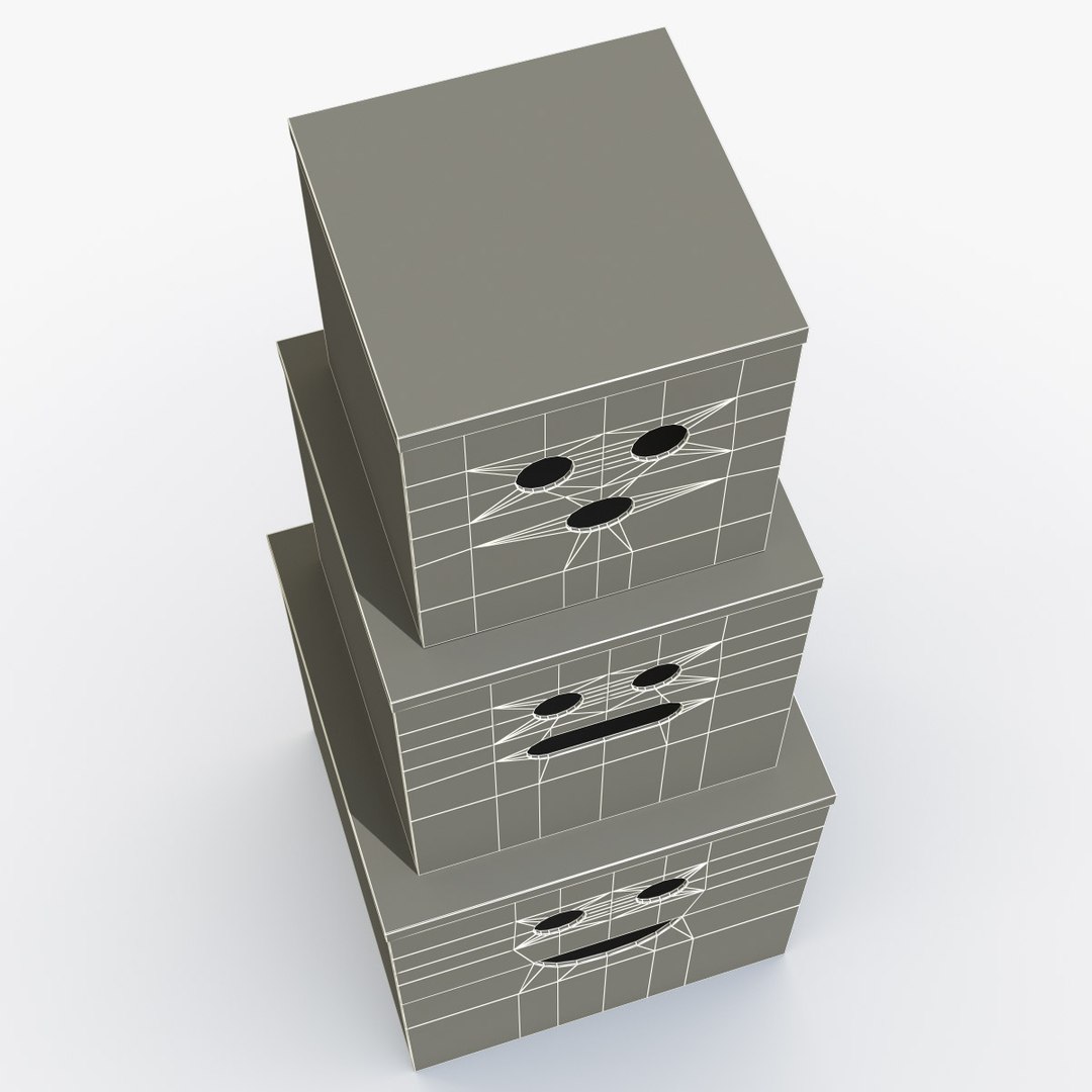 3d Toys Boxes Model