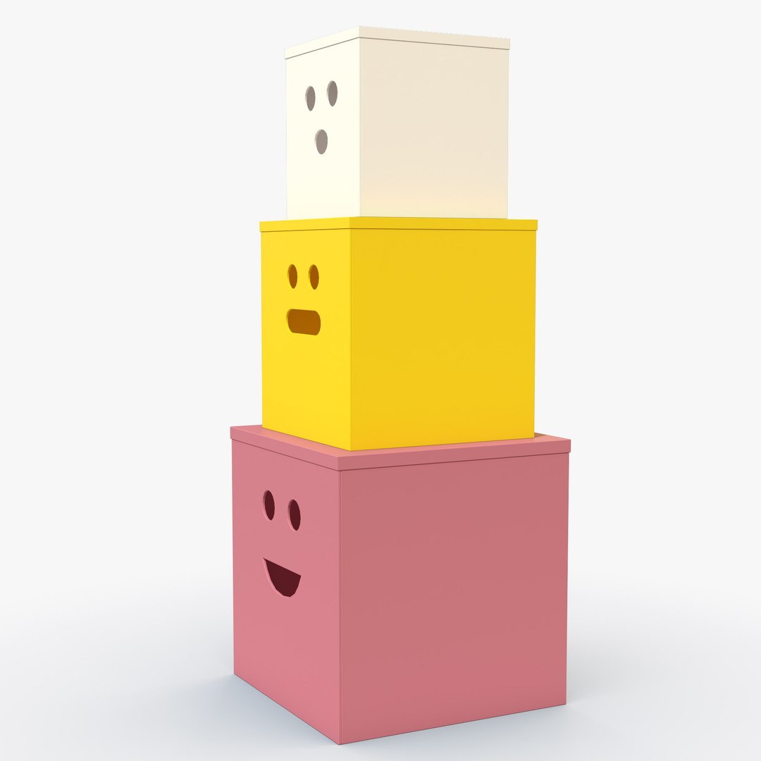 3d Toys Boxes Model