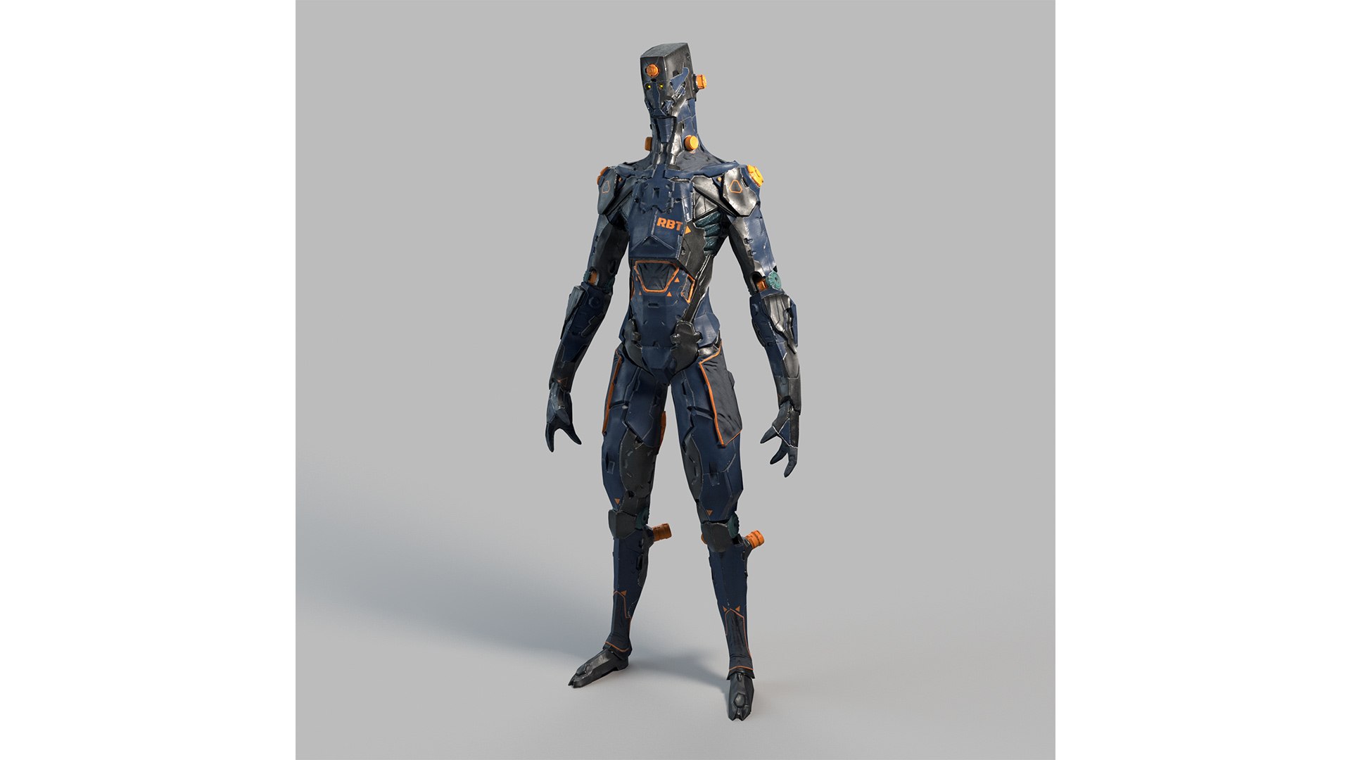 3D Model Humanoid Robot Rbt10 - TurboSquid 1616271