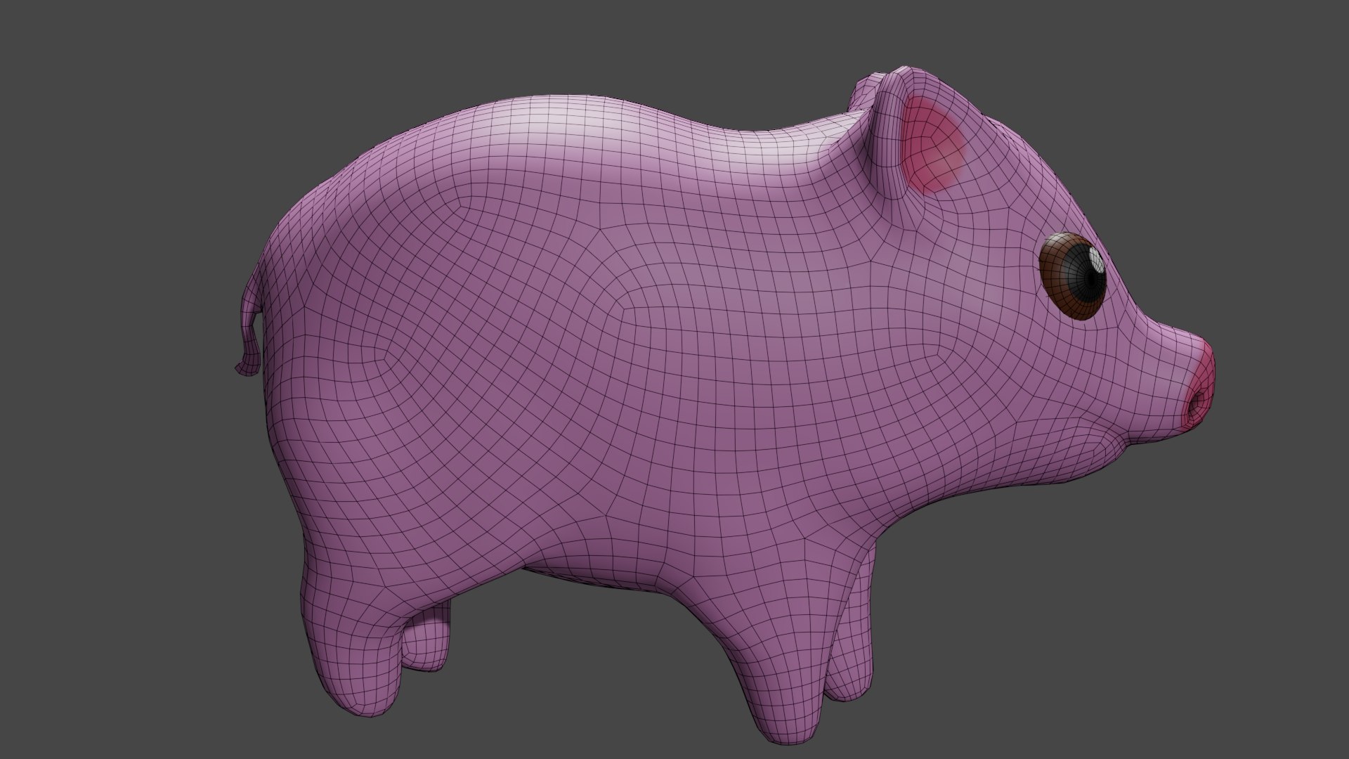 Cute Simple Piggy Rigged with Walk Cycle 3D model - TurboSquid 1939421