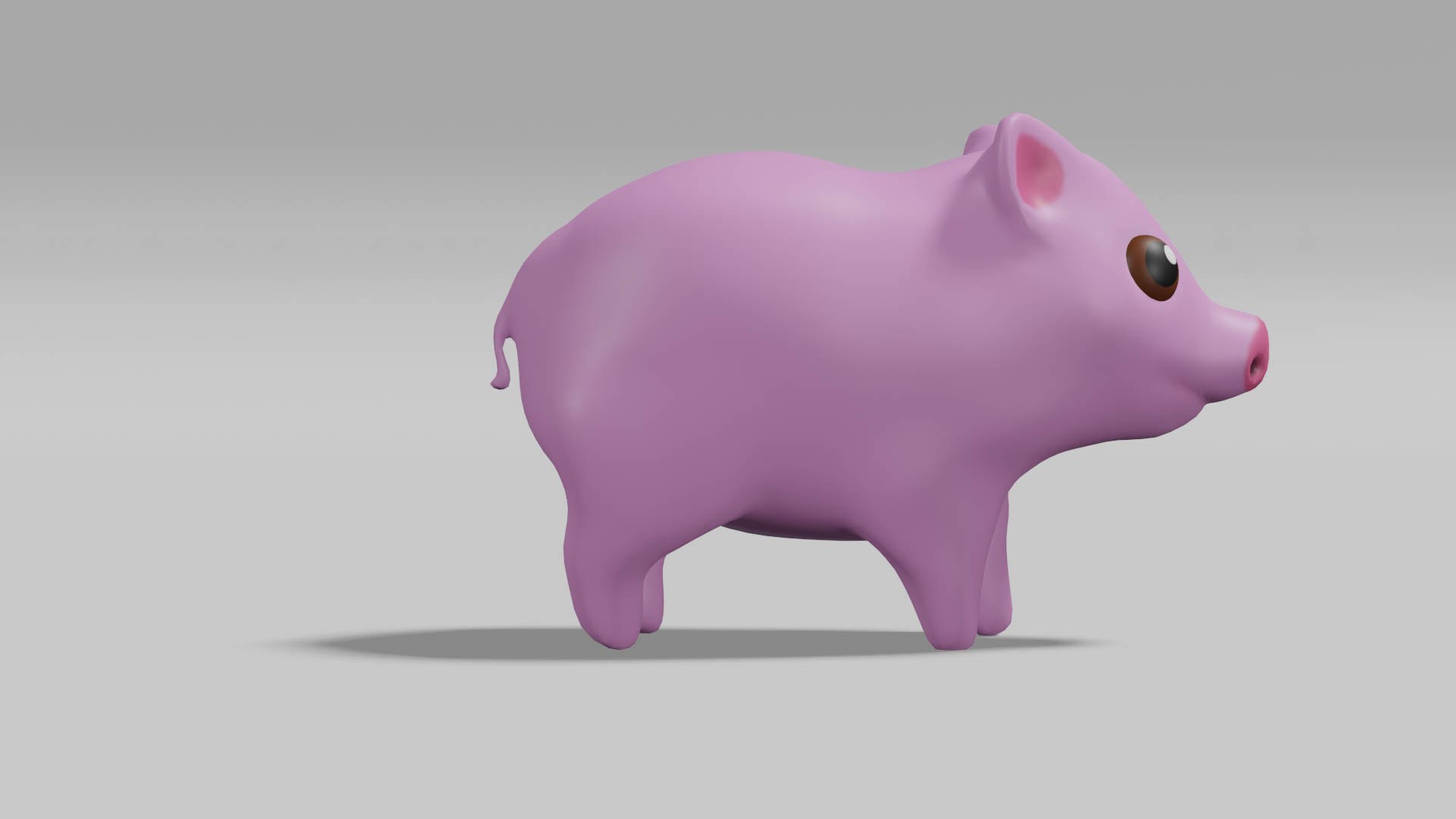 Cute Simple Piggy Rigged with Walk Cycle 3D model - TurboSquid 1939421