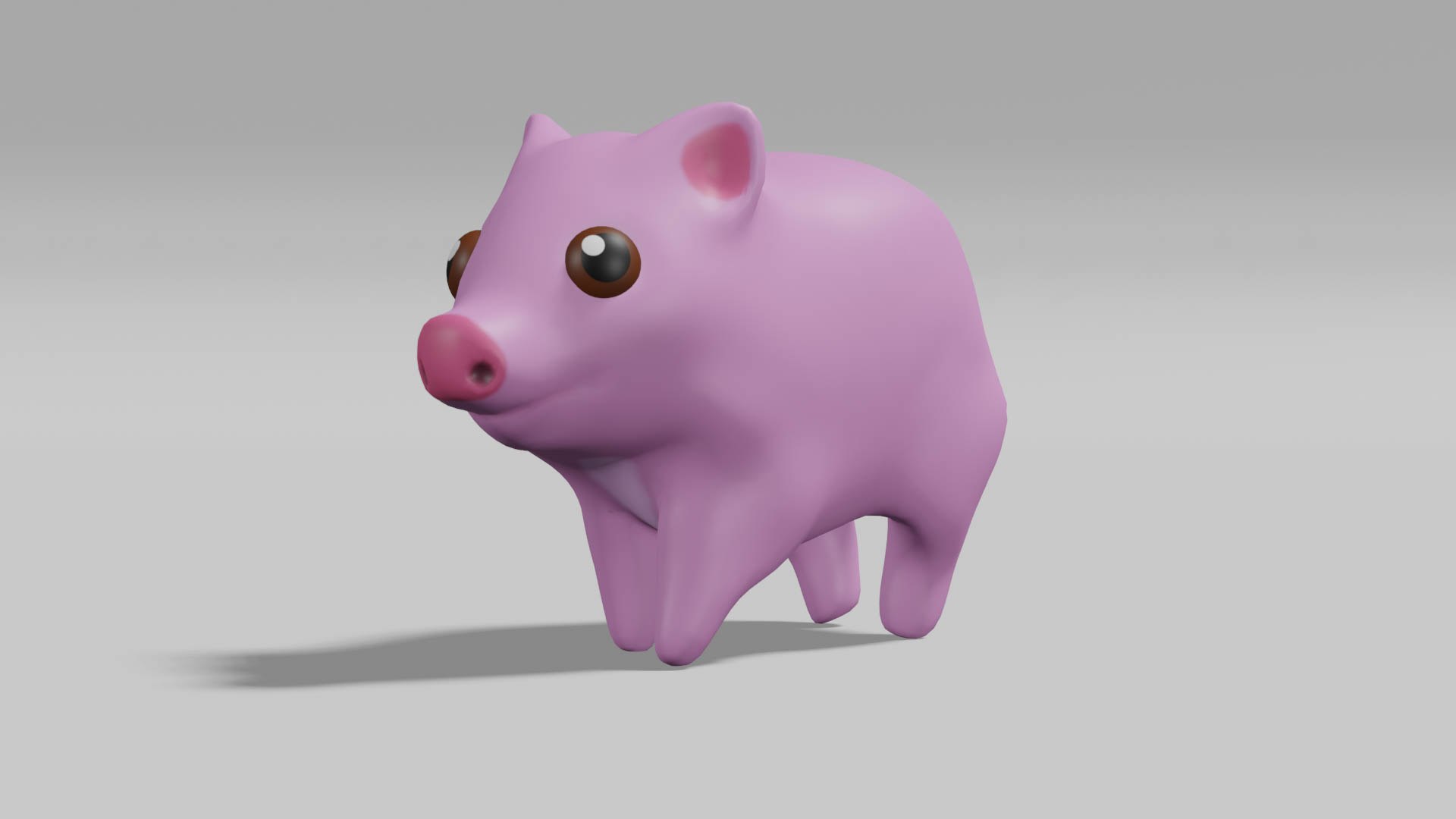 Cute Simple Piggy Rigged with Walk Cycle 3D model - TurboSquid 1939421