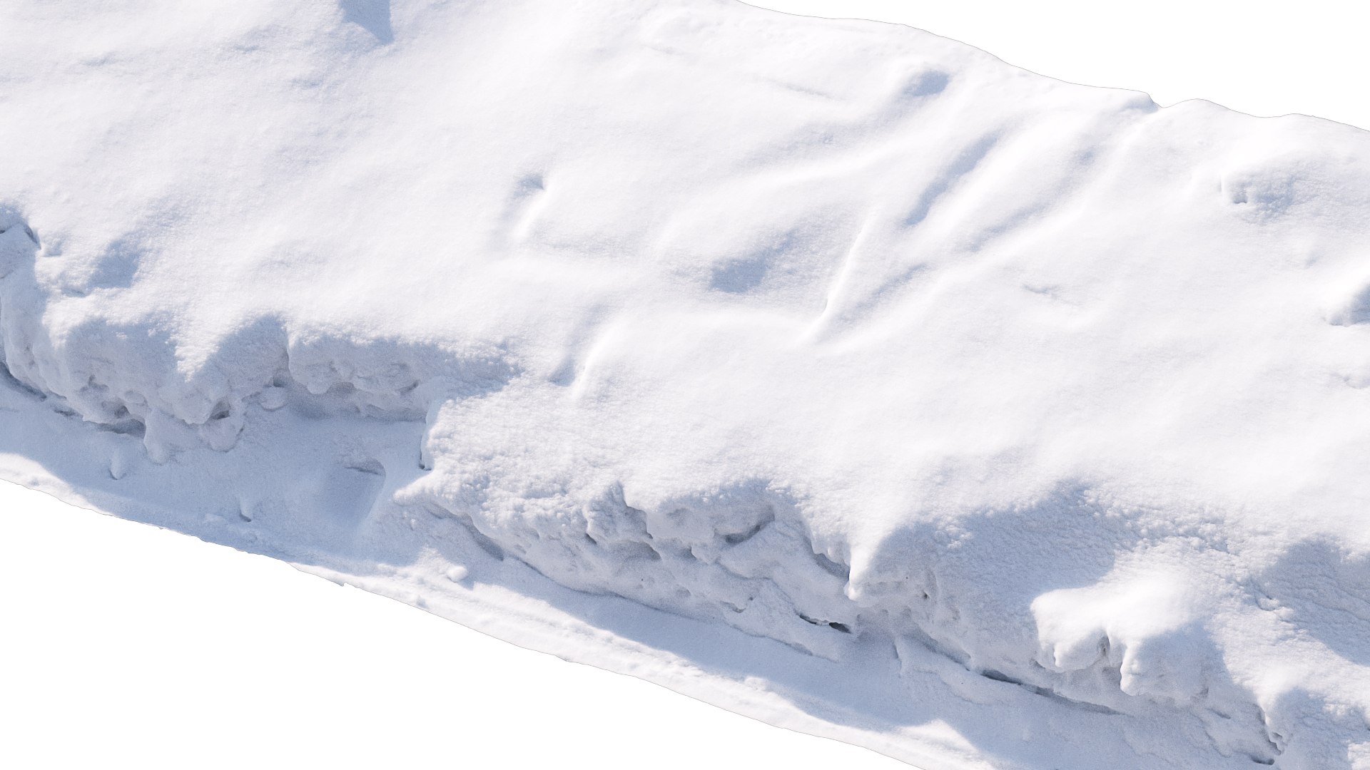 Realistic snowdrift 3D - TurboSquid 1838568
