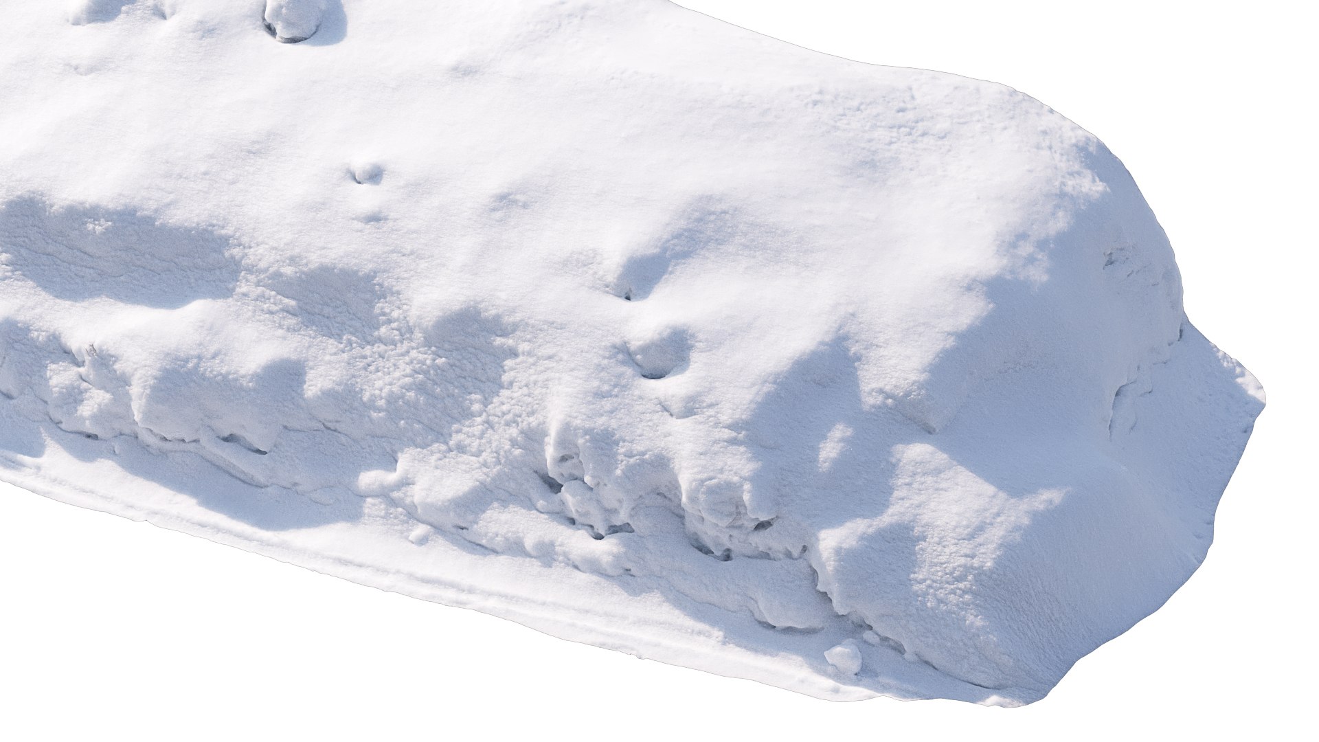 Realistic snowdrift 3D - TurboSquid 1838568
