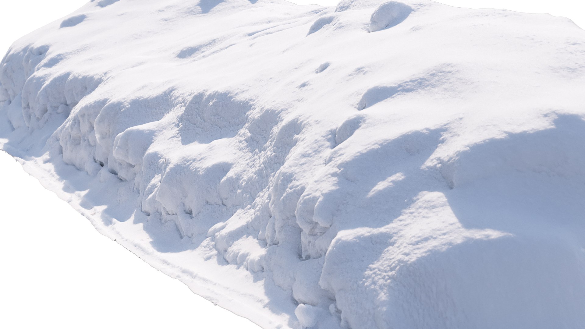 Realistic snowdrift 3D - TurboSquid 1838568