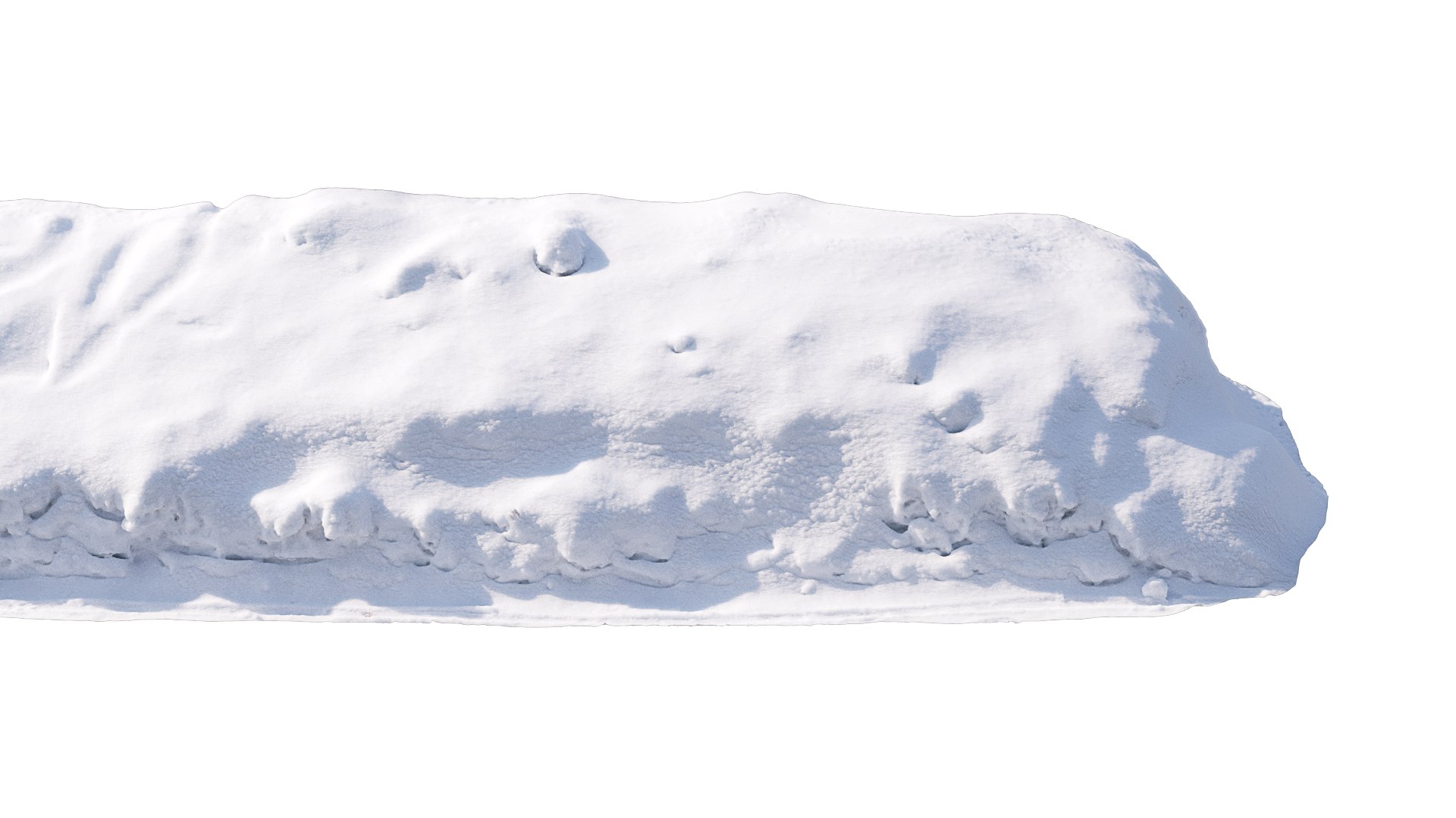 Realistic snowdrift 3D - TurboSquid 1838568