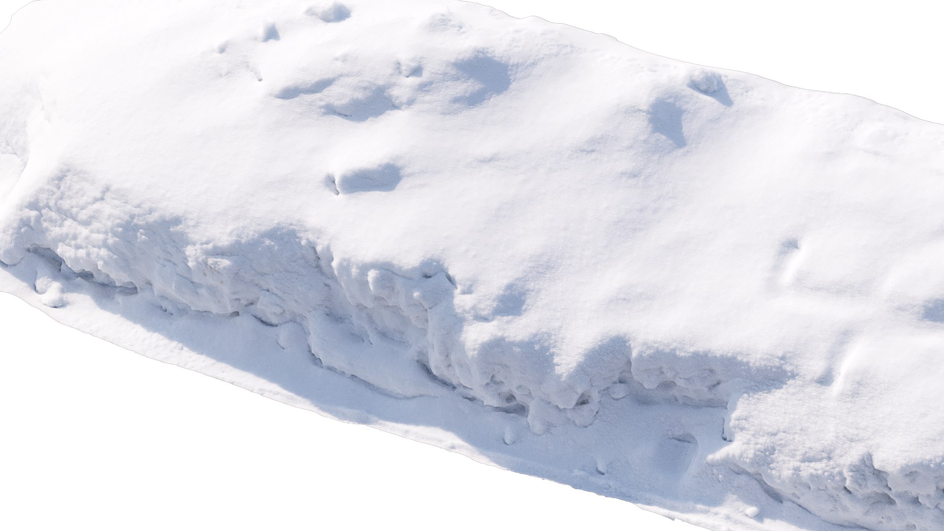 Realistic snowdrift 3D - TurboSquid 1838568