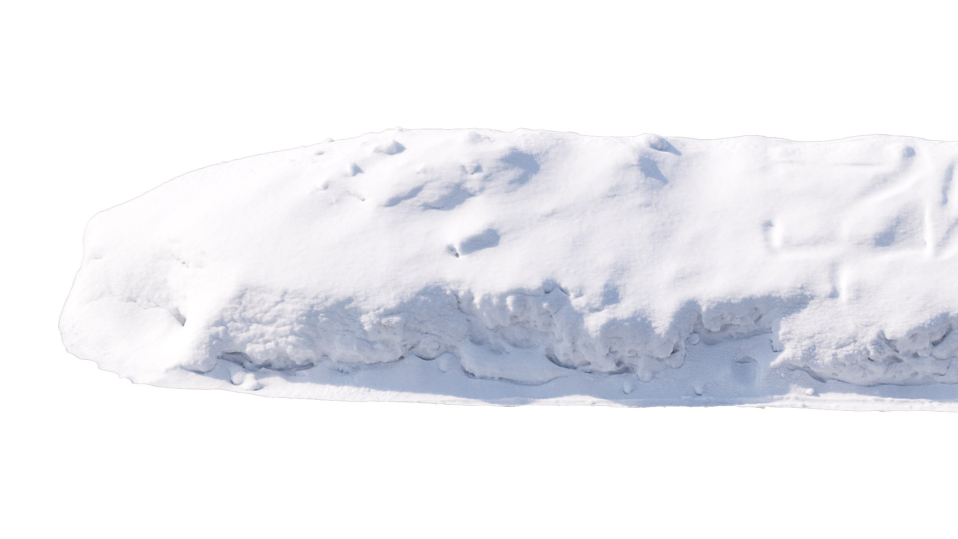 Realistic snowdrift 3D - TurboSquid 1838568