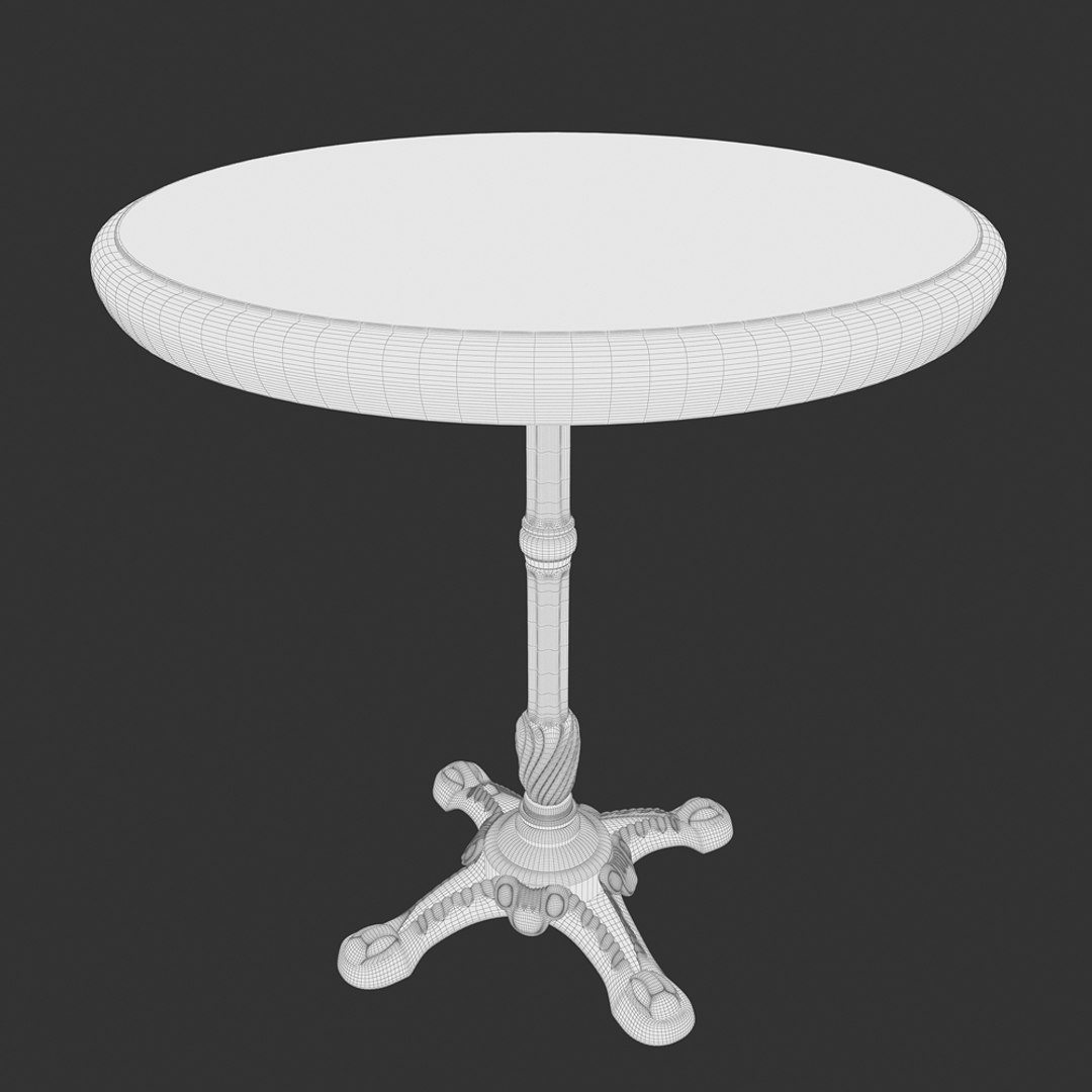 Cafe Table 3d Model