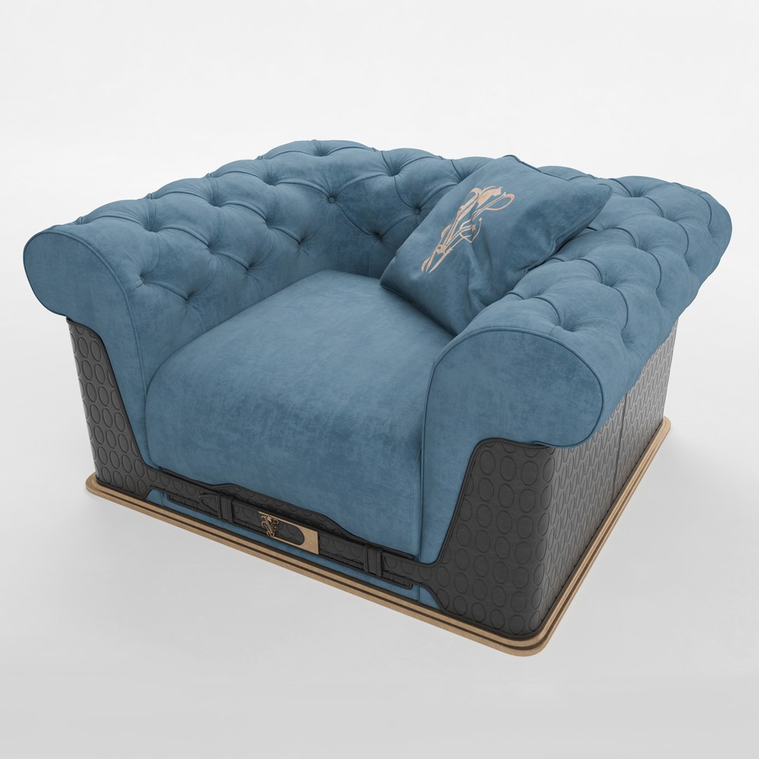 3D Visionnaire Chester Laurence Armchair Model - TurboSquid 1331440