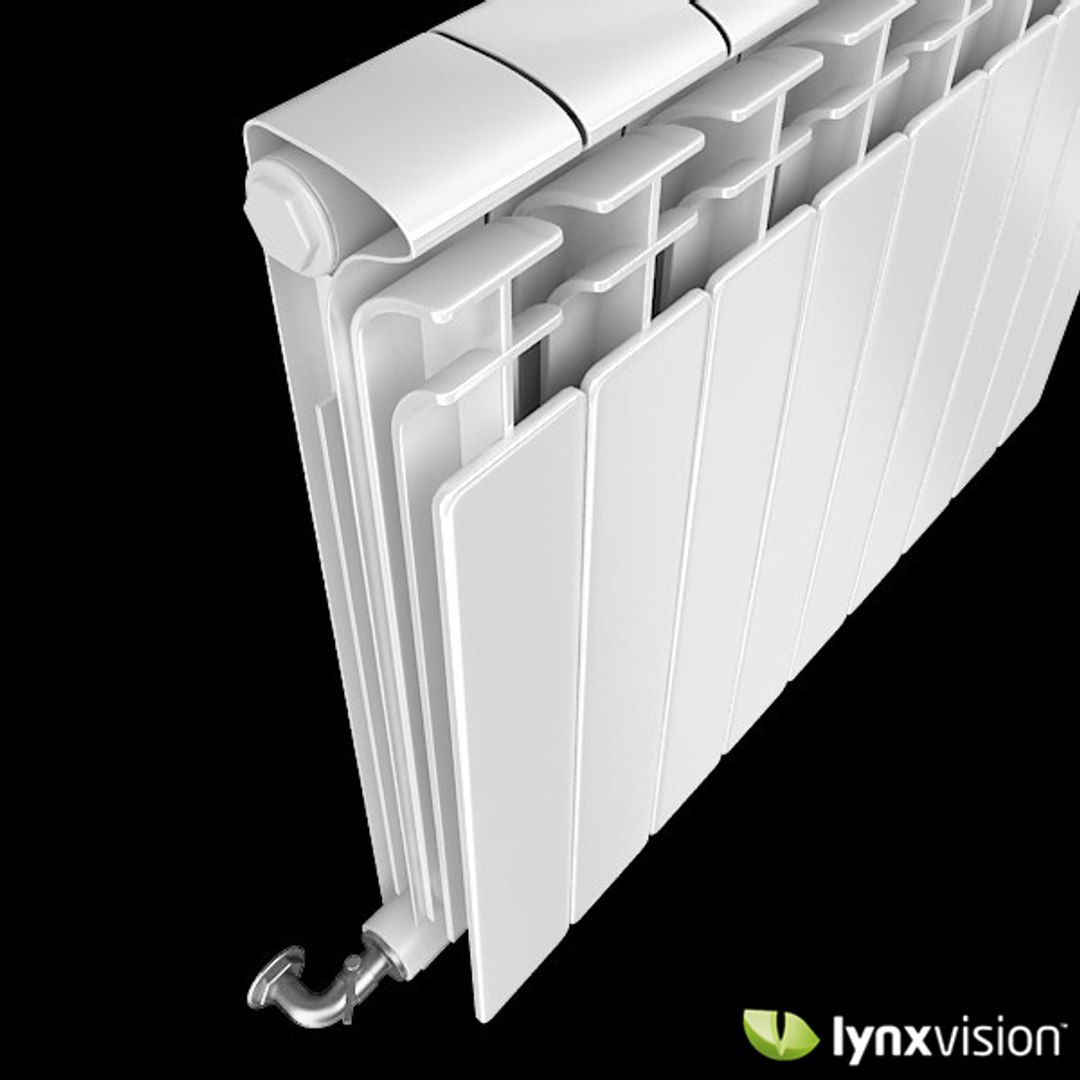 3d Model European Die-casting Aluminium Radiators