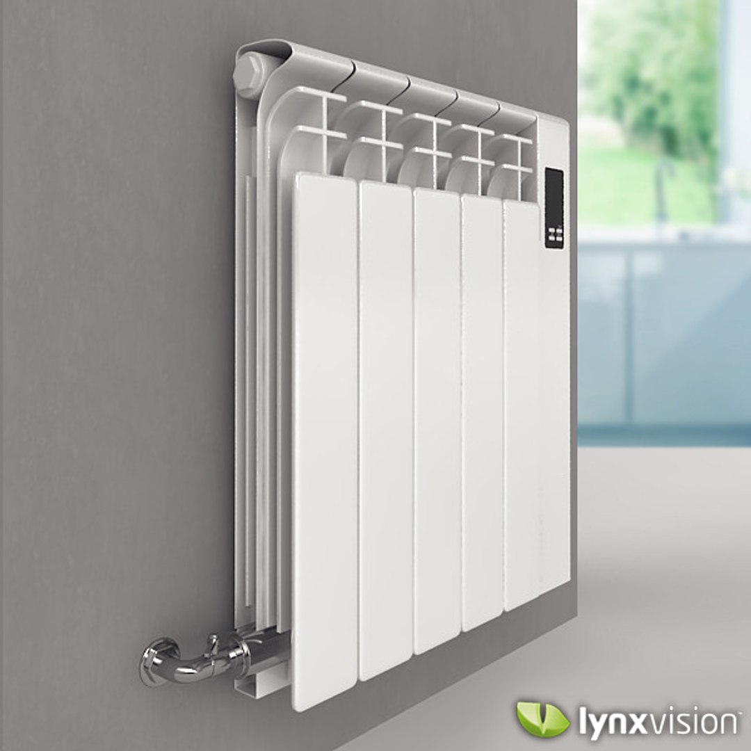 3d model european die-casting aluminium radiators