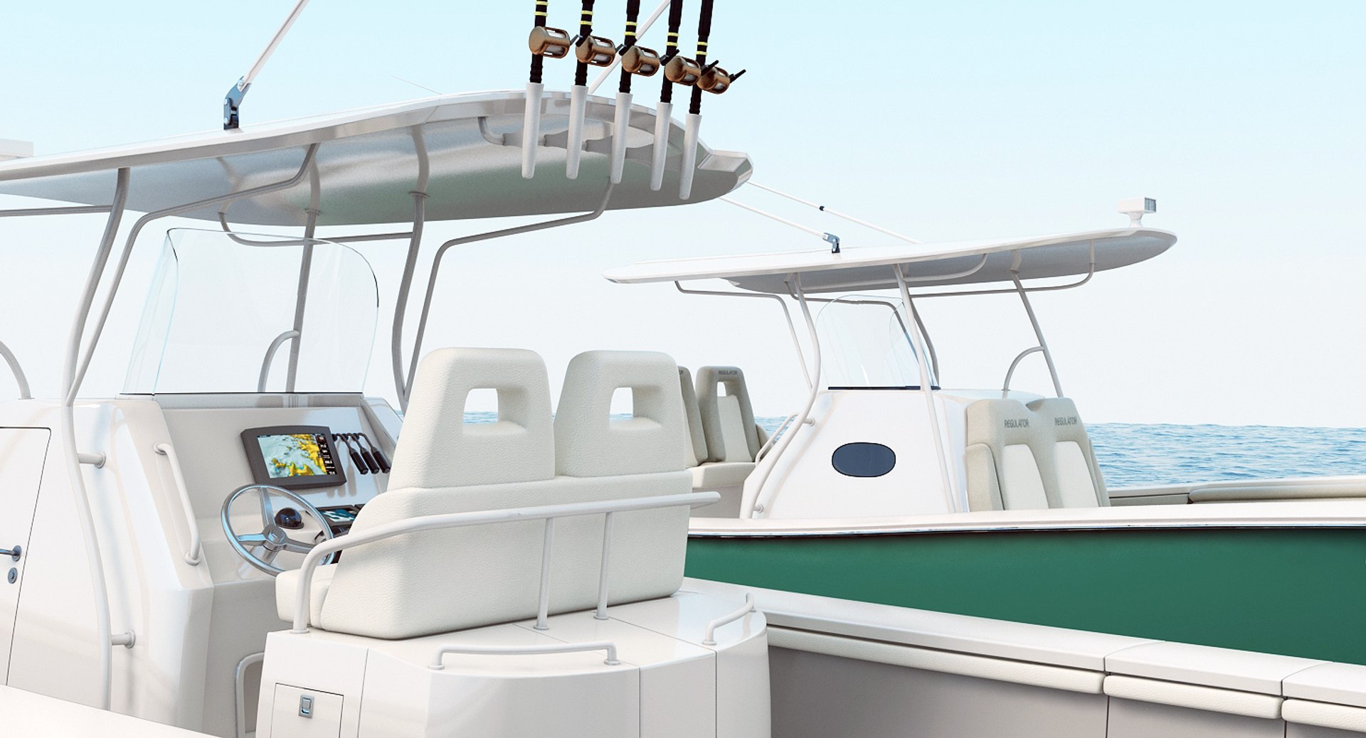 Regulator 34 Fishing Motor Model - TurboSquid 1567694