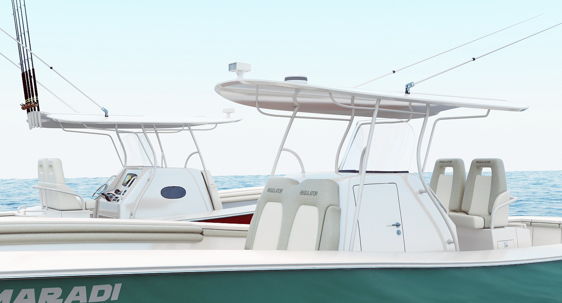 Regulator 34 Fishing Motor Model - TurboSquid 1567694