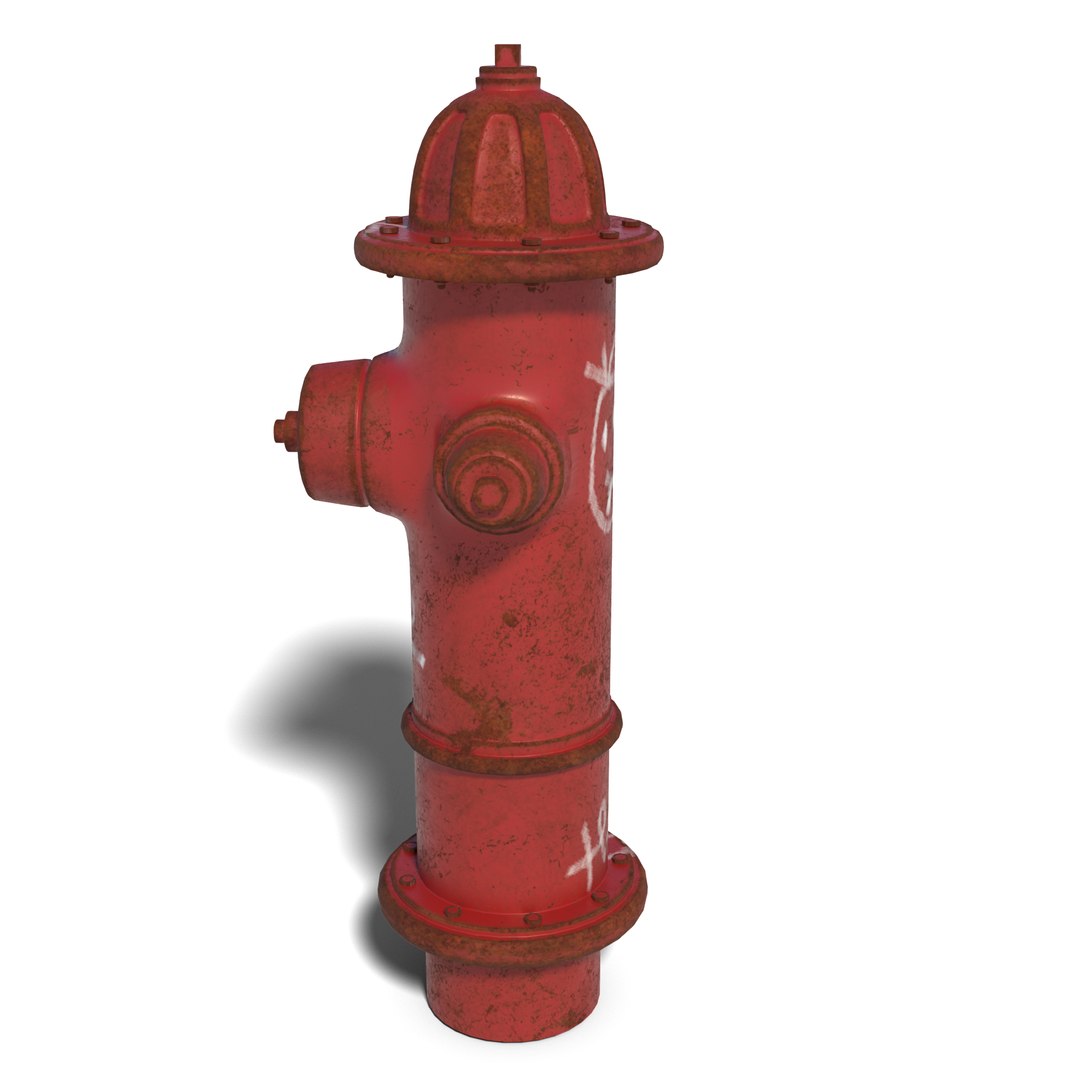 3D Red Fire Hydrant Model - TurboSquid 2096562