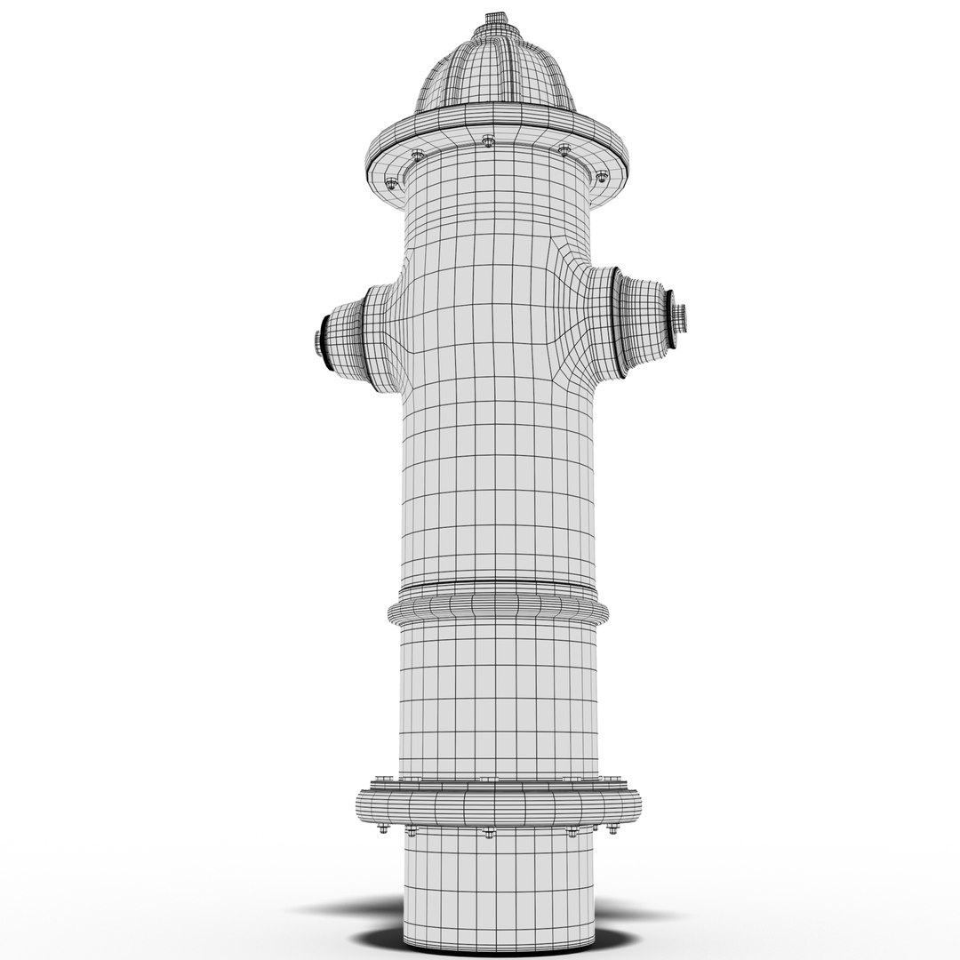 3D Red Fire Hydrant Model - TurboSquid 2096562