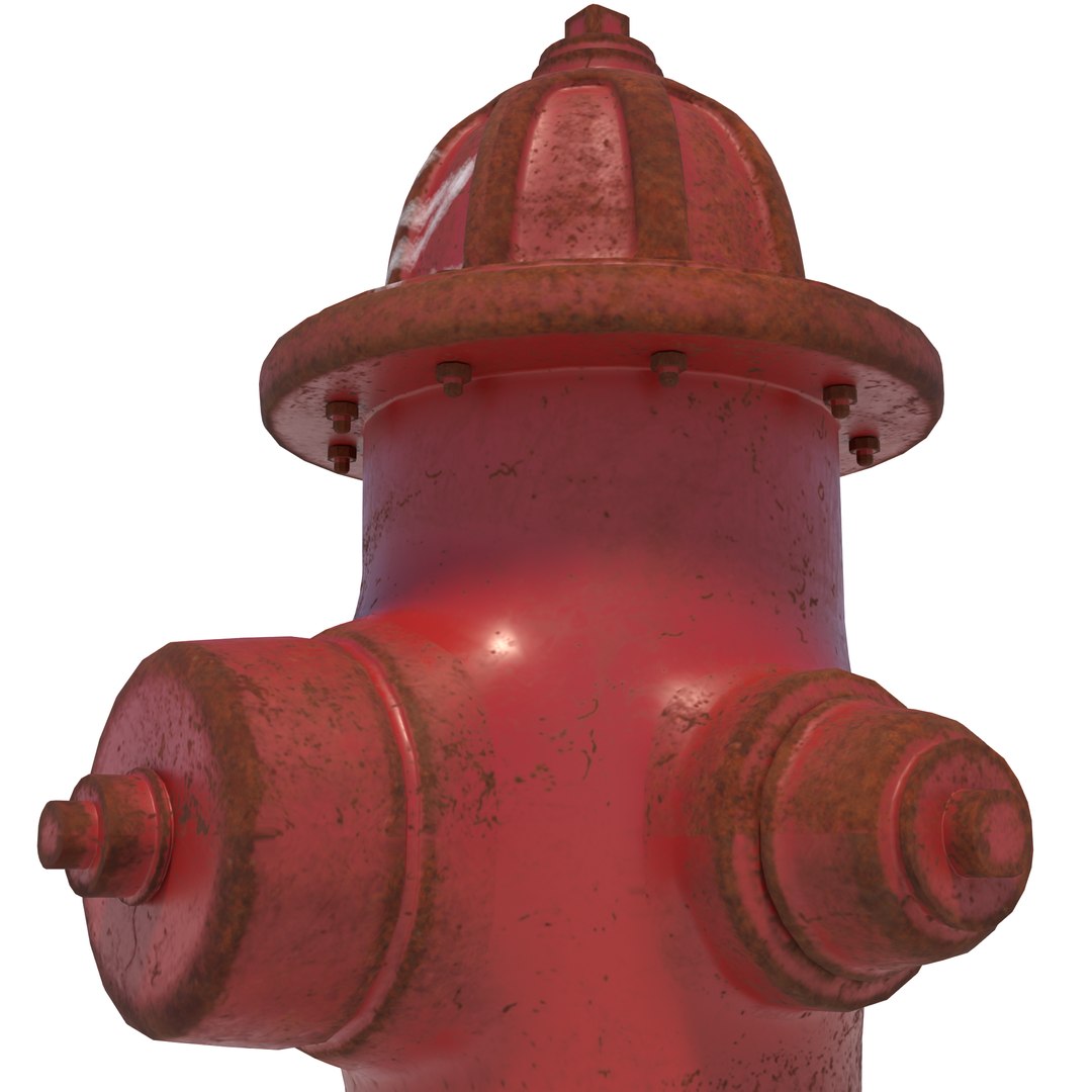 3D Red Fire Hydrant Model - TurboSquid 2096562