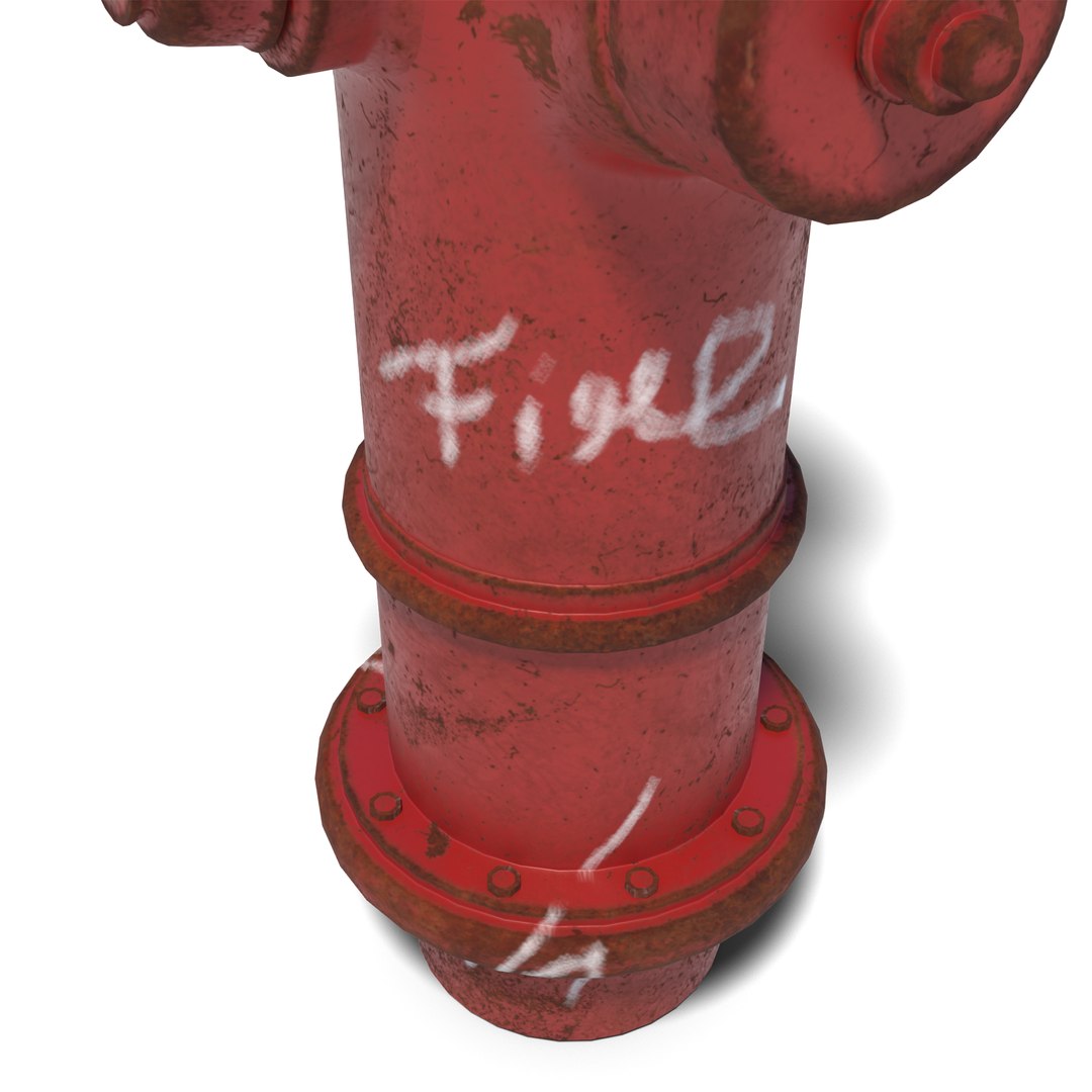 3D Red Fire Hydrant Model - TurboSquid 2096562
