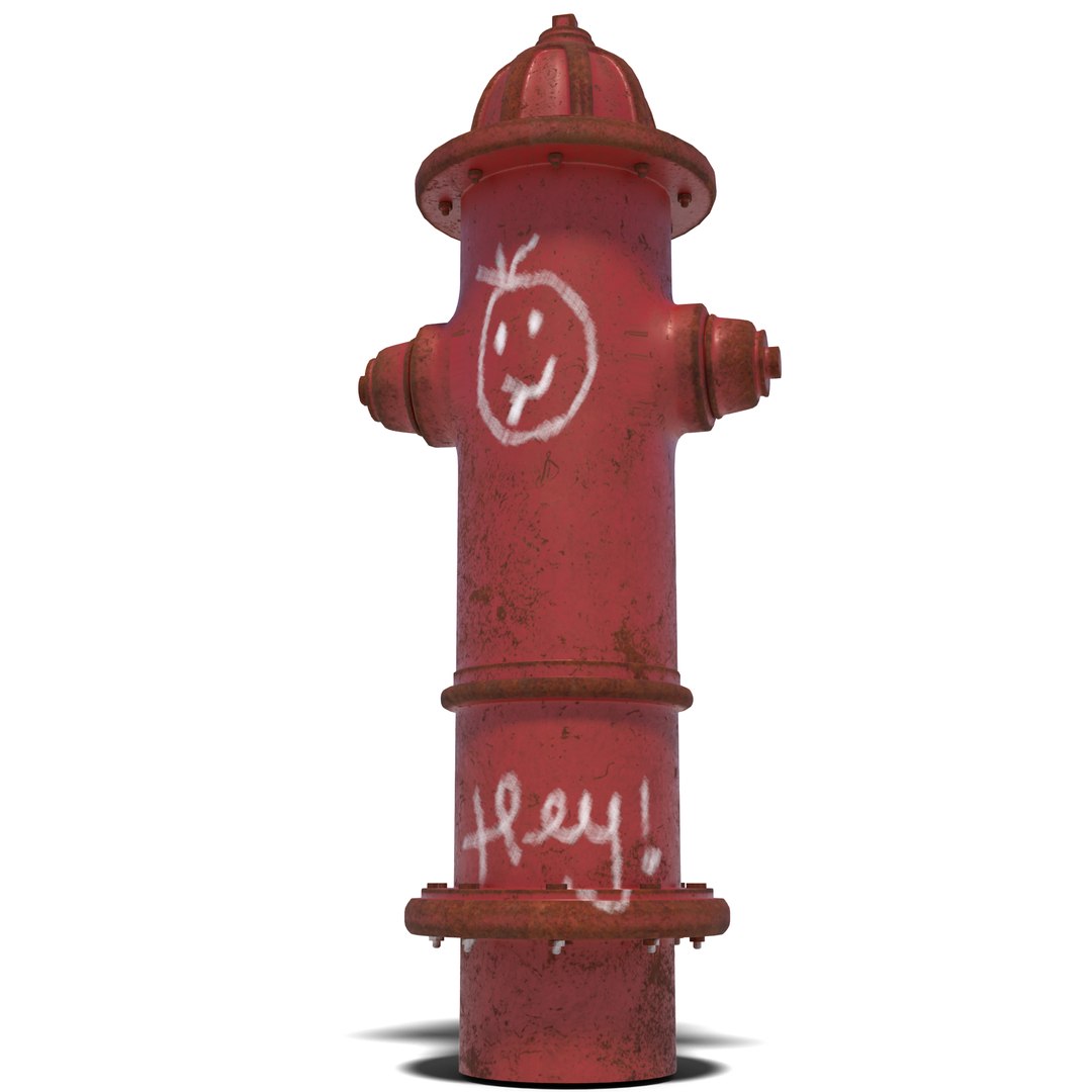 3D Red Fire Hydrant Model - TurboSquid 2096562