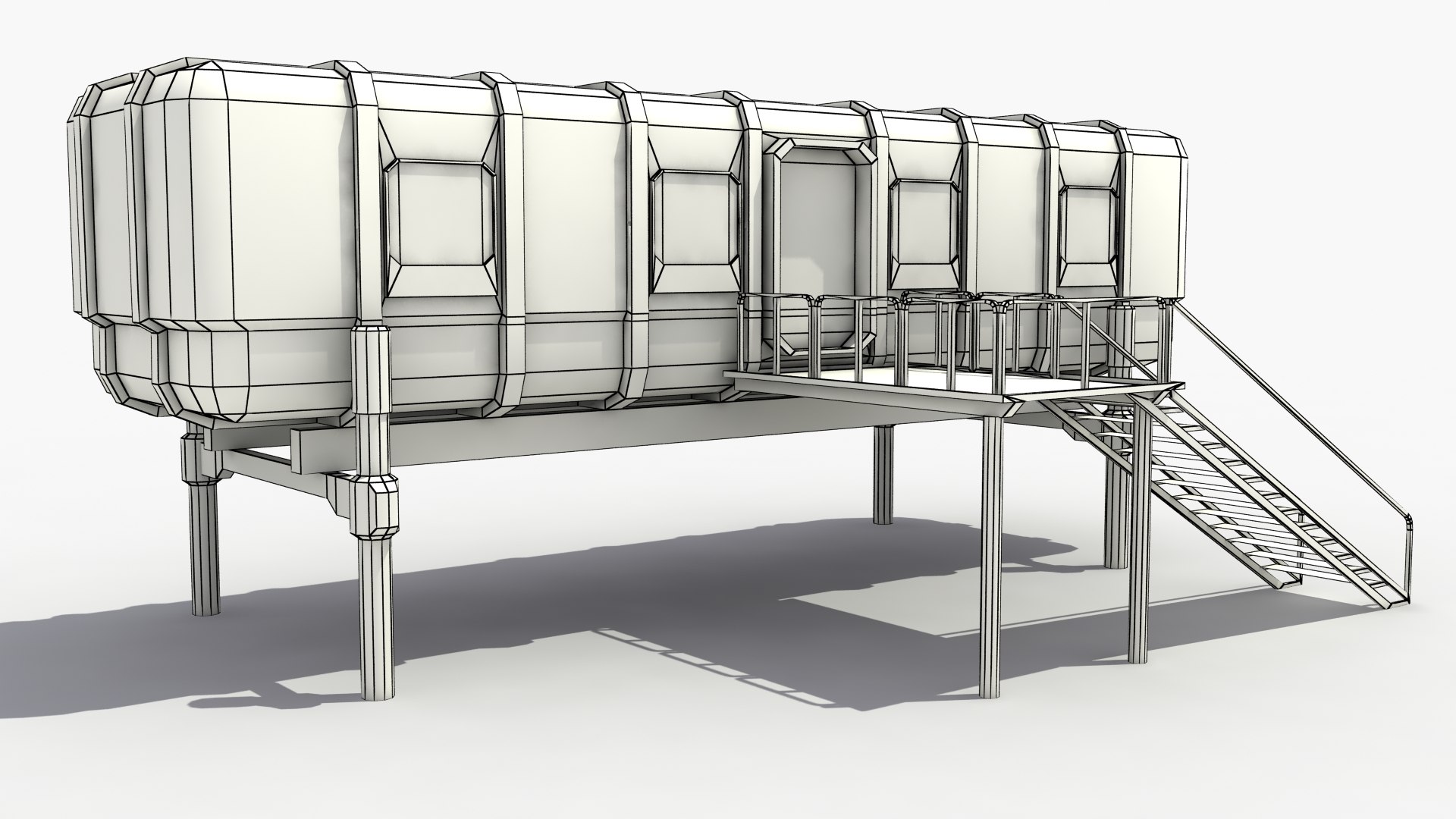 3d Model Command Post