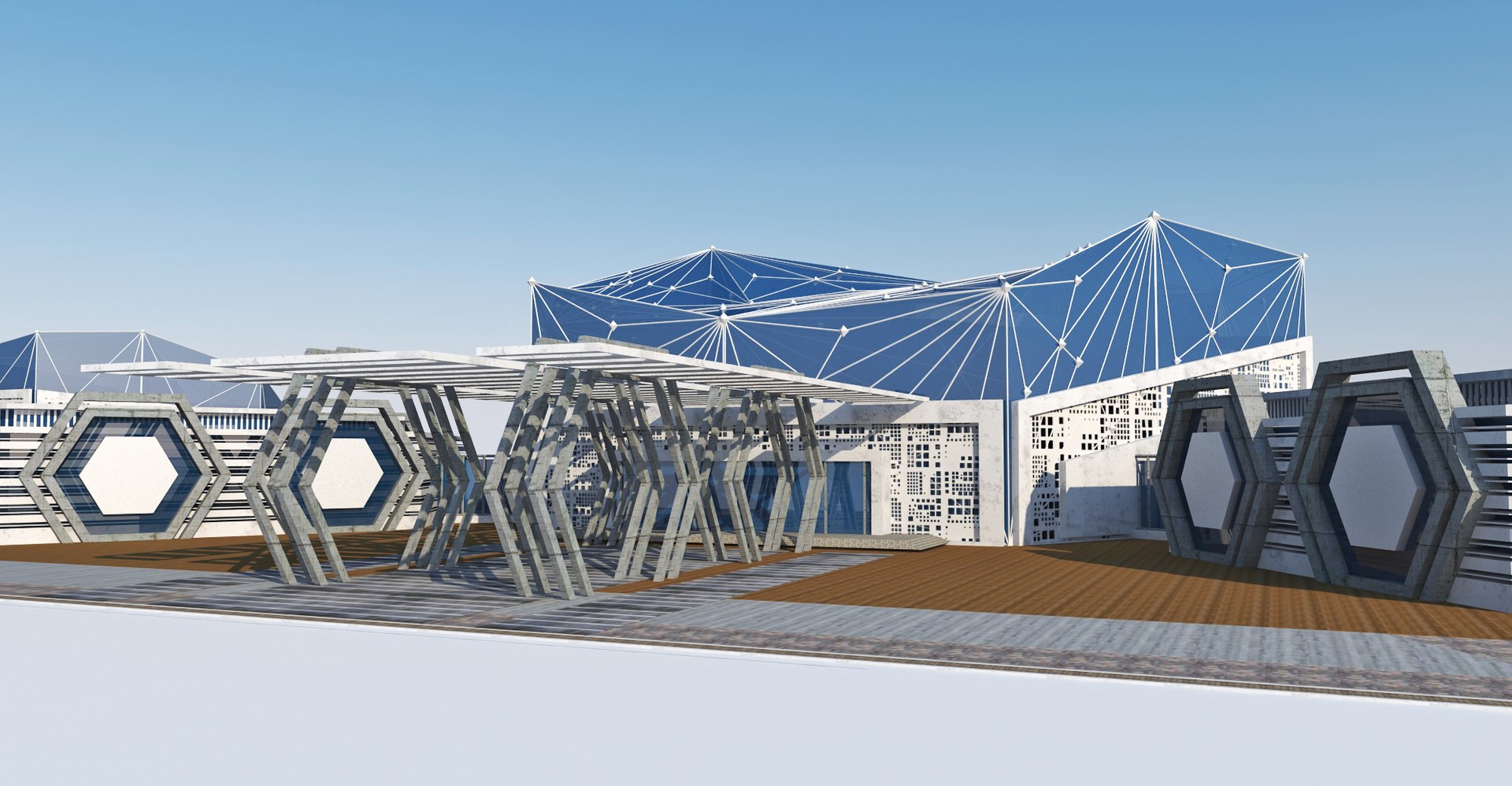 Modern Design Diamond Deconstructivism 3D Model - TurboSquid 1566037