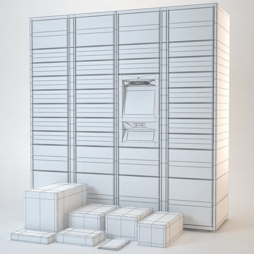 Amazon Parcels Locker 3D Model - TurboSquid 1290934