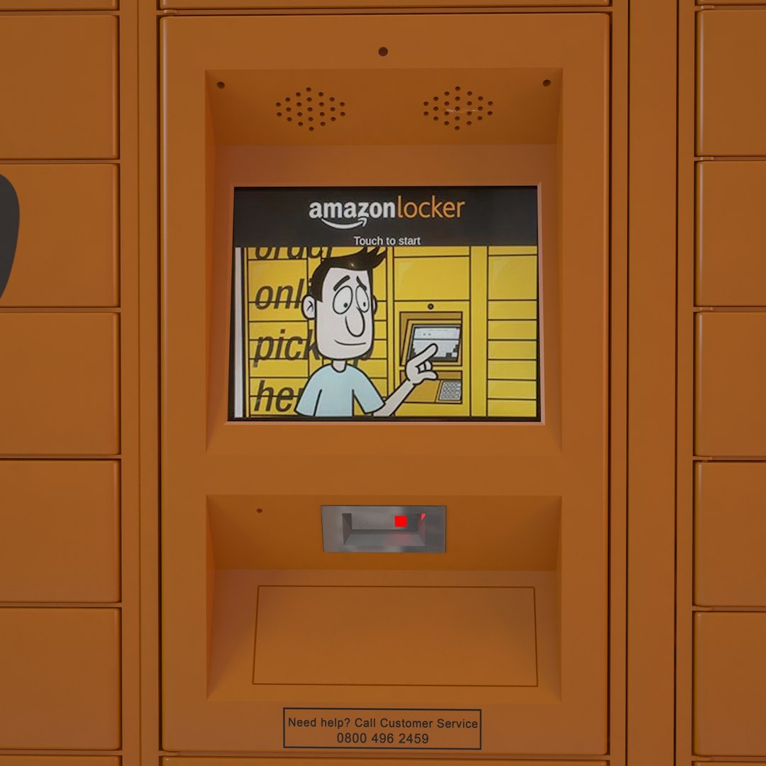 Amazon Parcels Locker 3D Model - TurboSquid 1290934