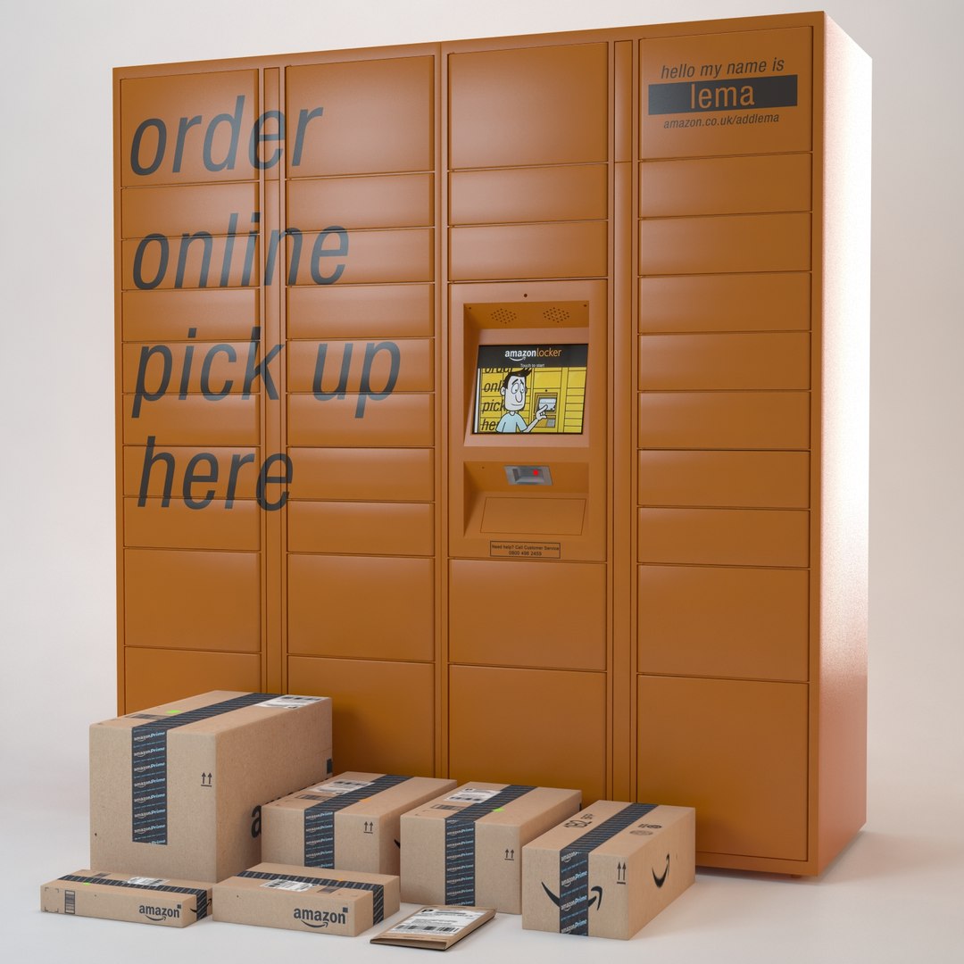Amazon Parcels Locker 3D Model - TurboSquid 1290934