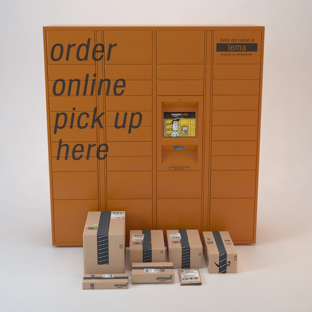 Amazon Parcels Locker 3D Model - TurboSquid 1290934