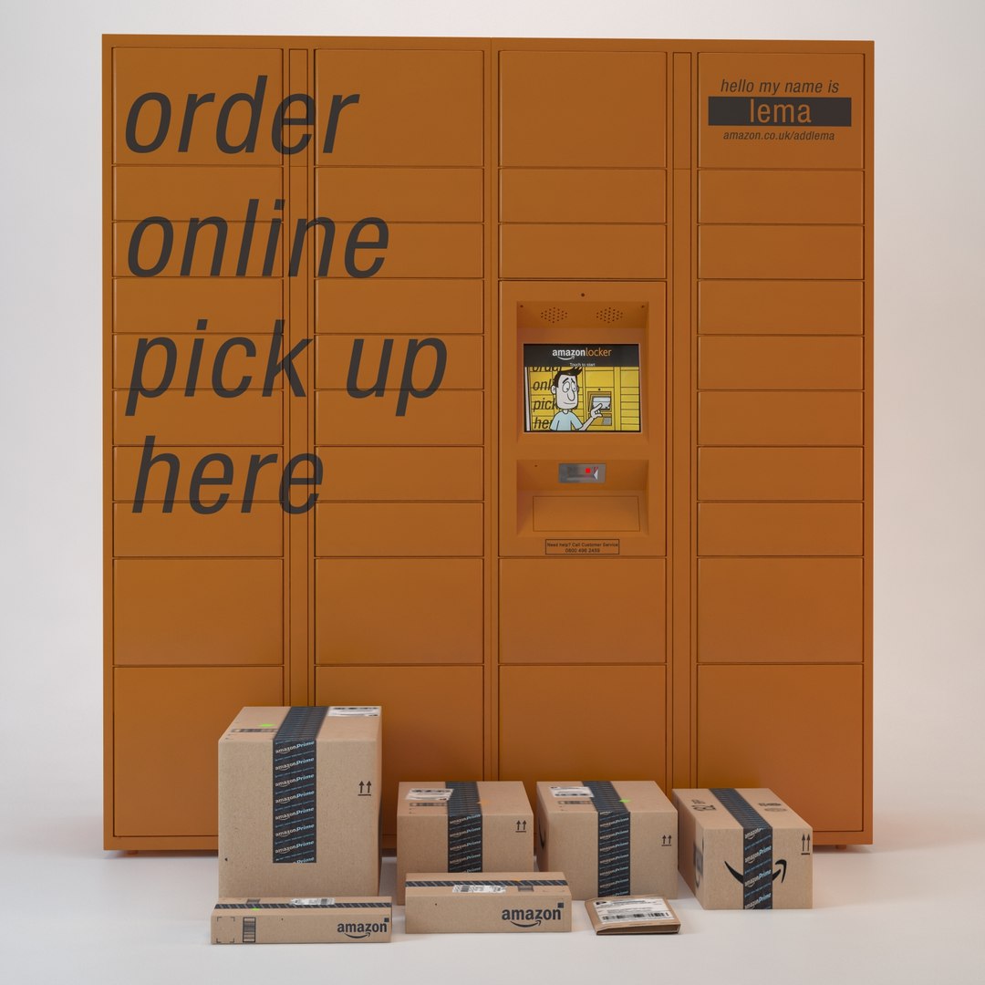 Amazon Parcels Locker 3D Model - TurboSquid 1290934
