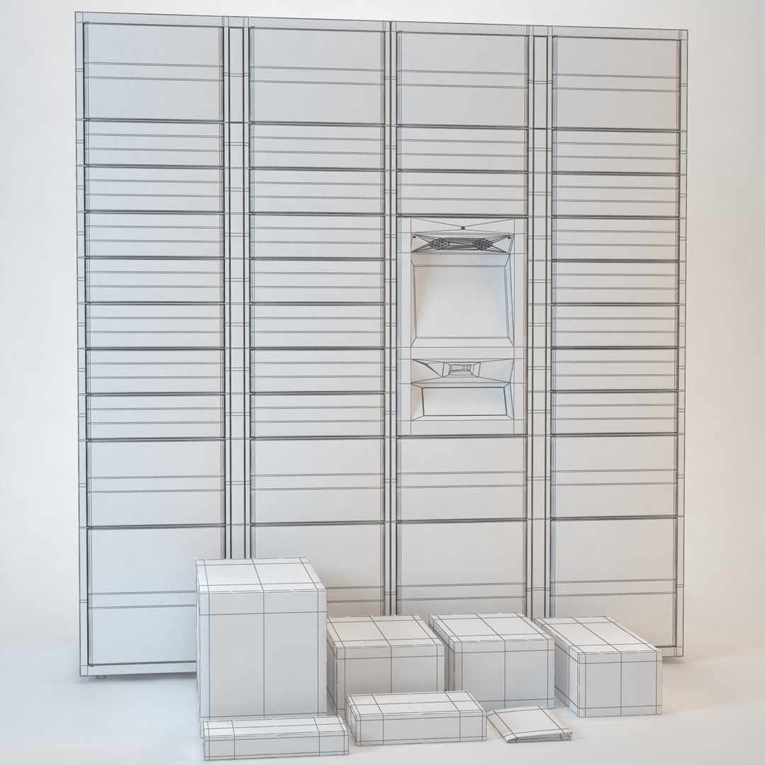 Amazon Parcels Locker 3D Model - TurboSquid 1290934